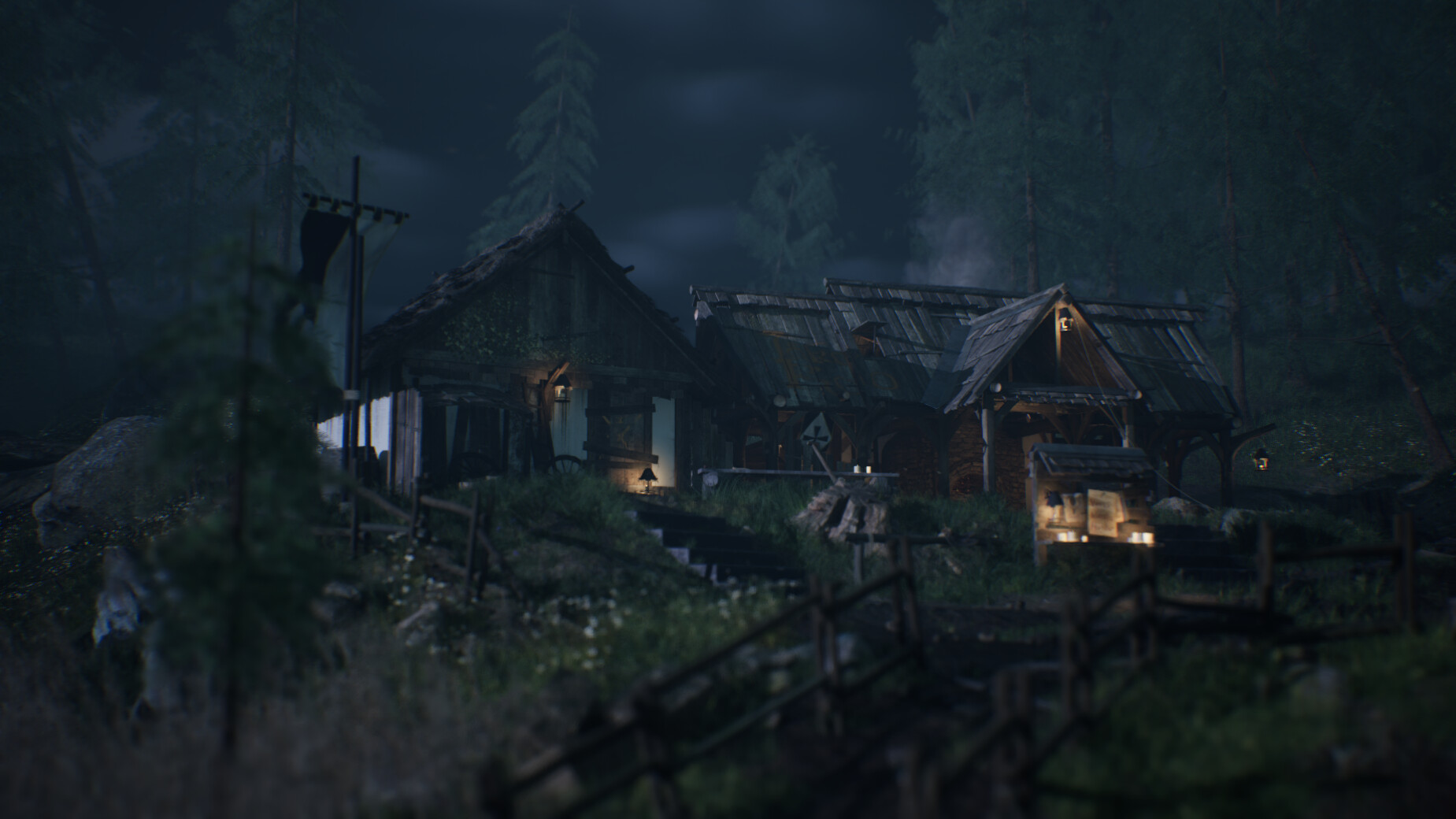 ArtStation - Blacksmith at Night and Day