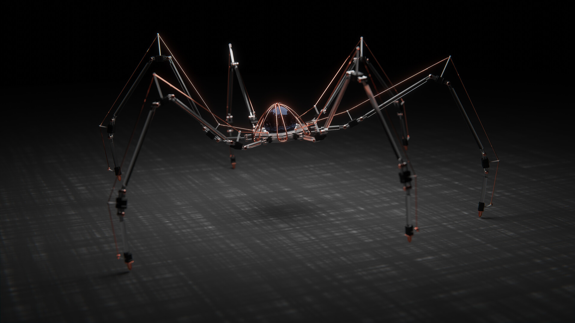 ArtStation - Inspired Mechanical Spider with Animation - Blender