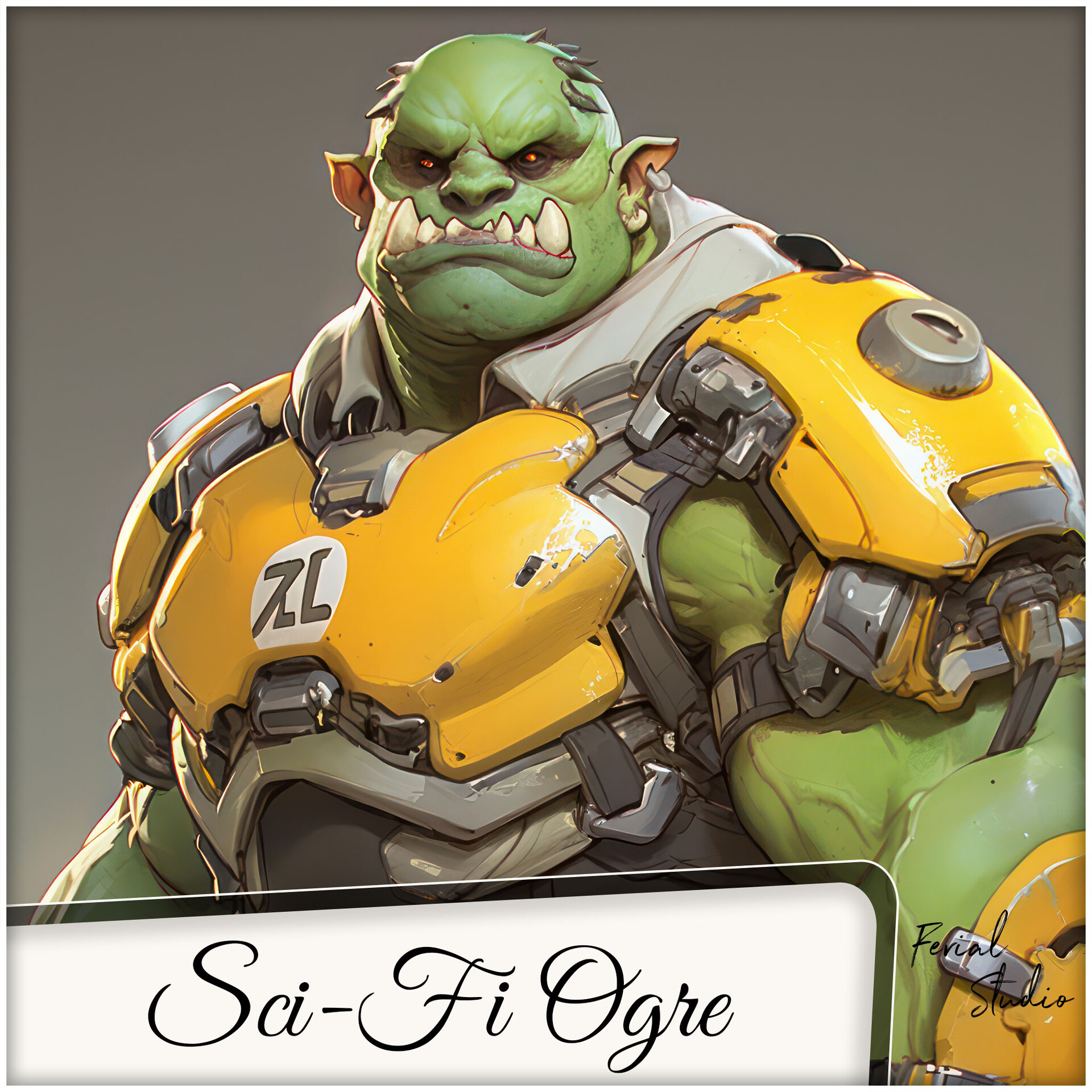 ArtStation - 🔹240 Sci-Fi Ogre - Cartoon Character Reference Image Pack v.102 |4K|