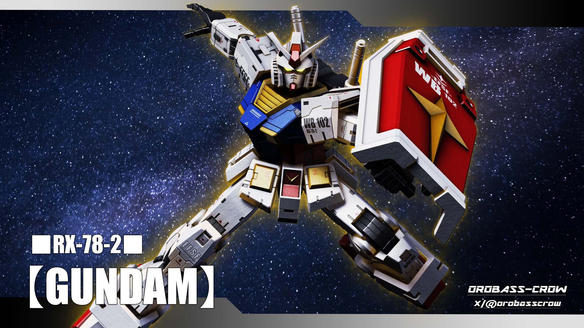 ArtStation - 3D MODEL RX-78-2【GUNDAM】