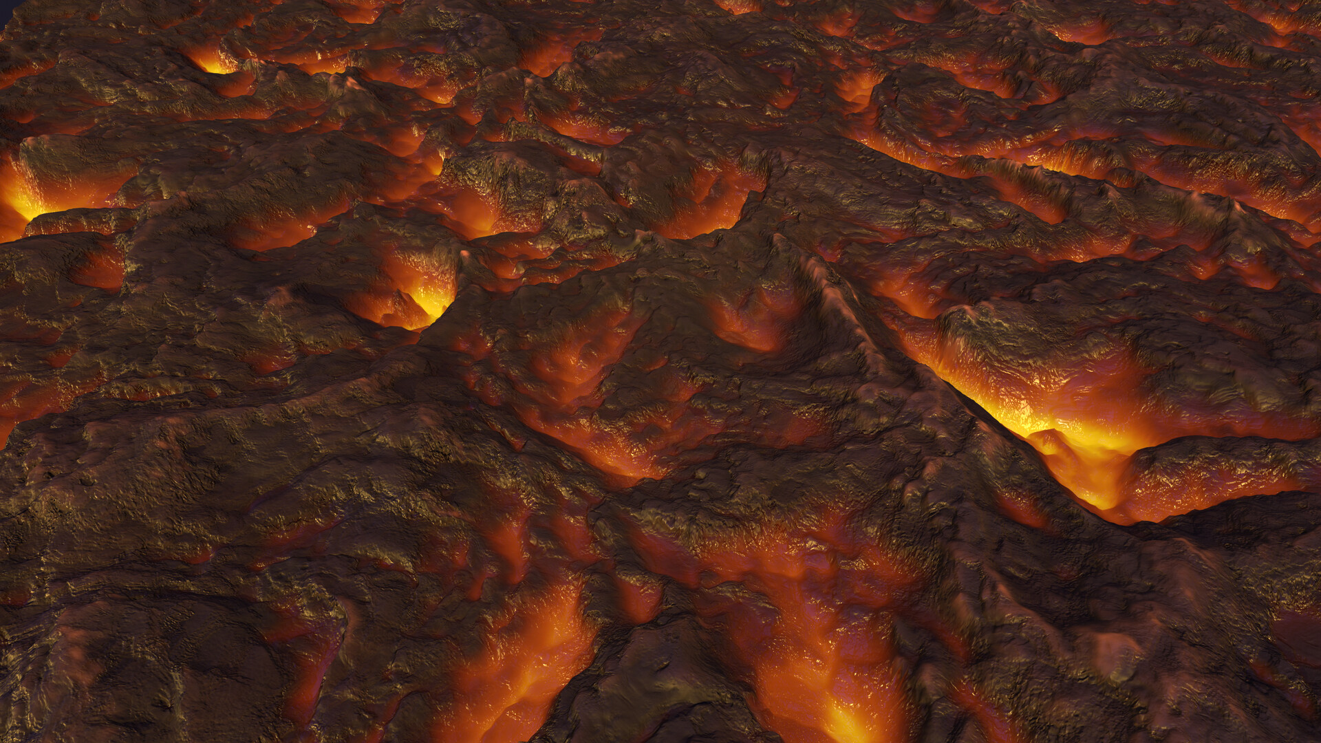 ArtStation - Lava Material随机练习