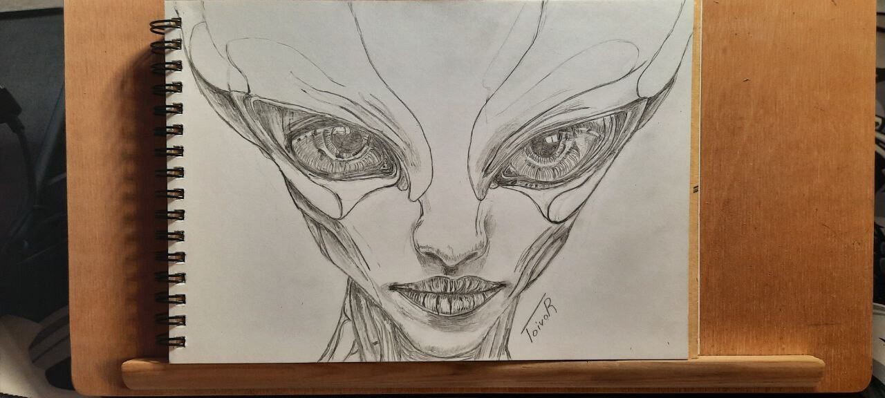 ArtStation - Portrait. Alien face