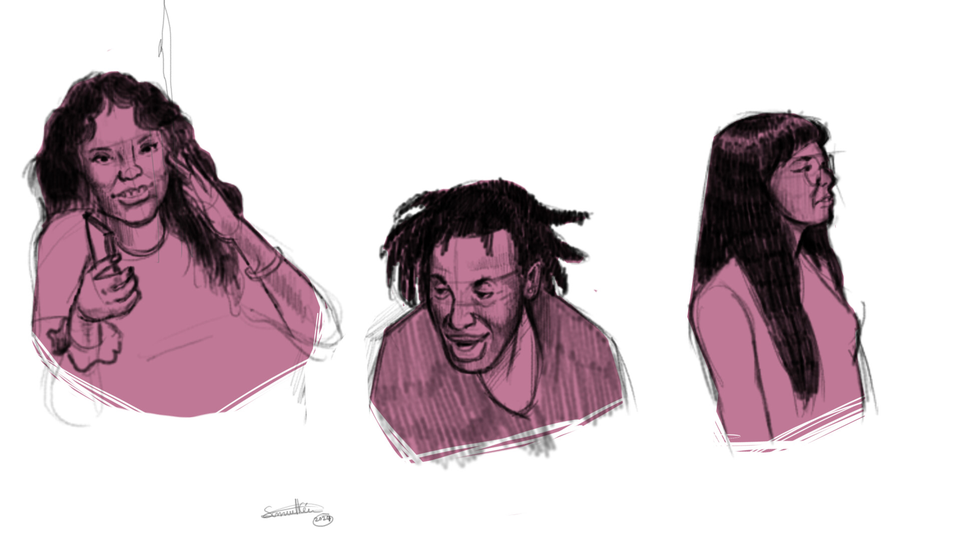 Samuel Kem - Random Facial expressions samples 2024