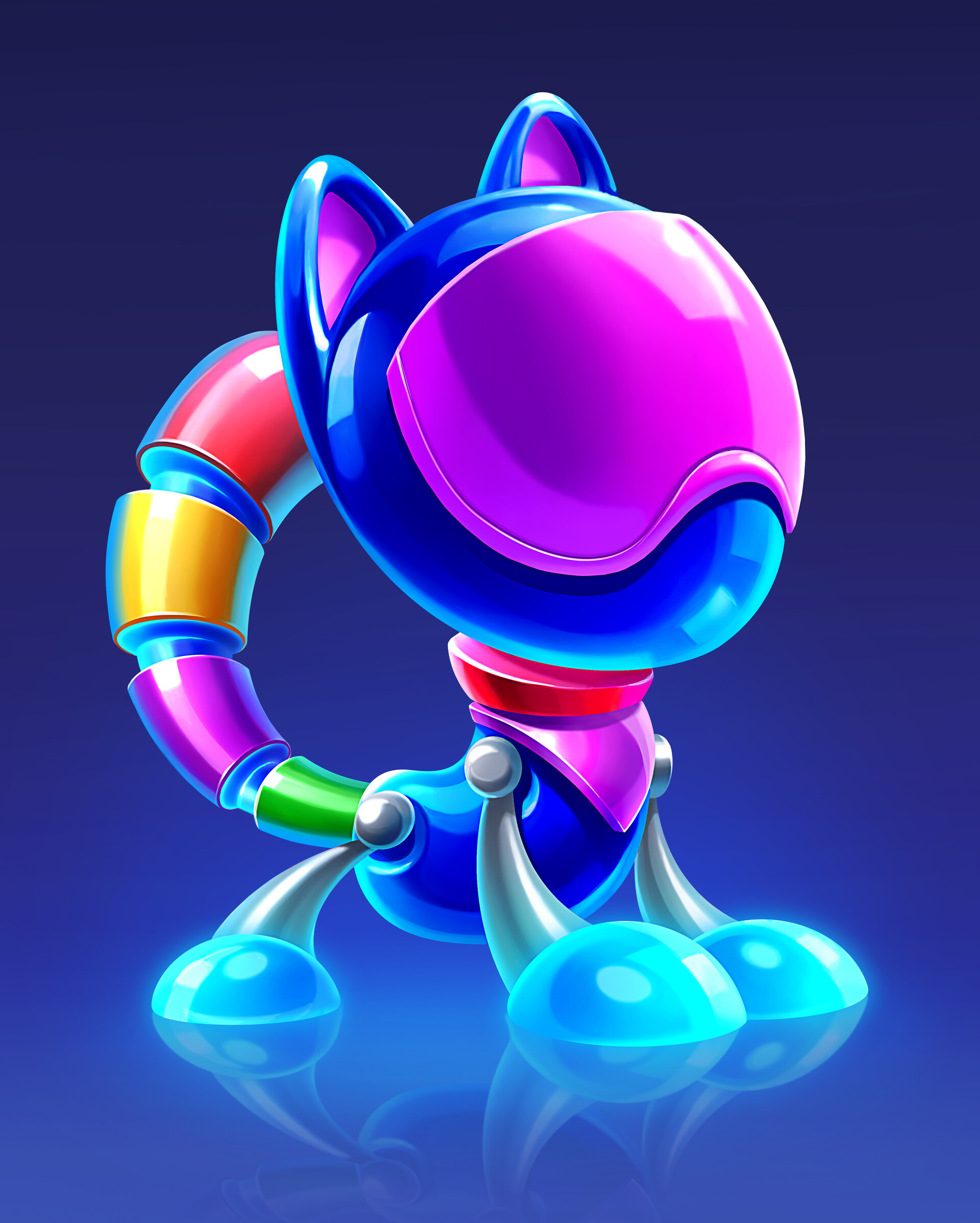 ArtStation - Mascot for a DIGICODE Company - Digicat (no AI)