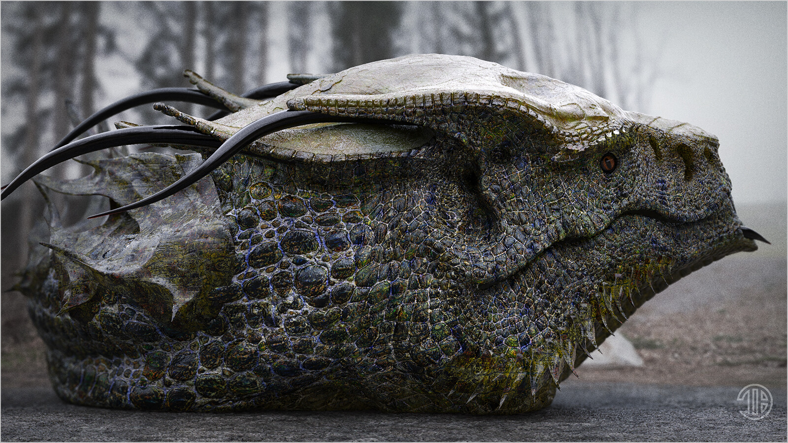 ArtStation - GALRAUCH Dragon . Zbrush Animatronic test . WIP