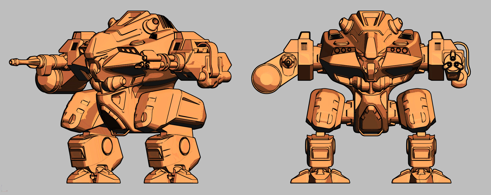 Massimiliano Addante - Mech wip - 3DsMax