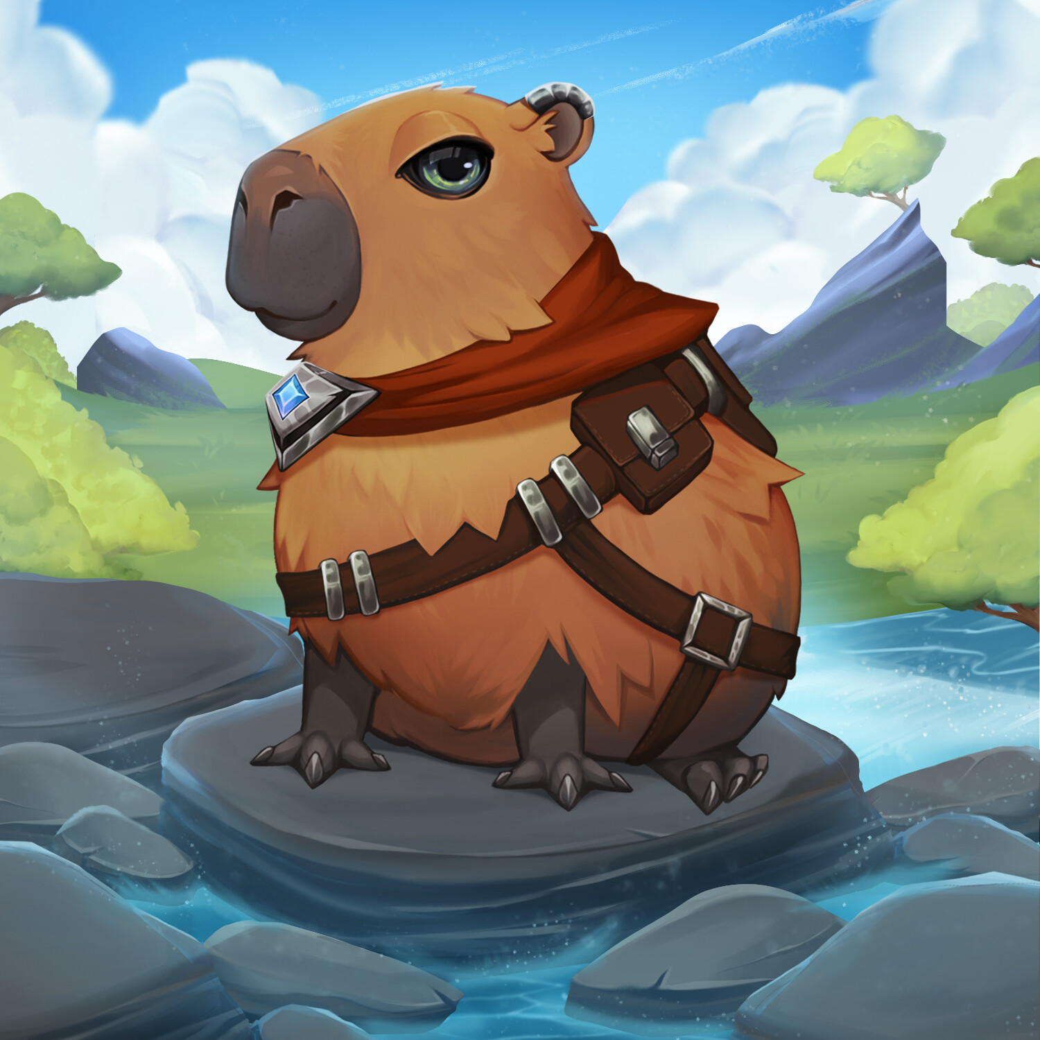 Catalina Pulvirenti - Capybara TFT Fanart