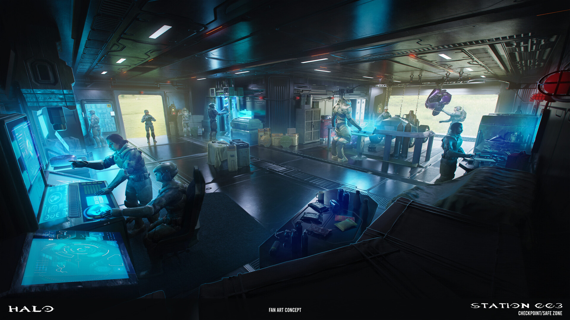 ArtStation - Station 003: Tactical Briefing Room