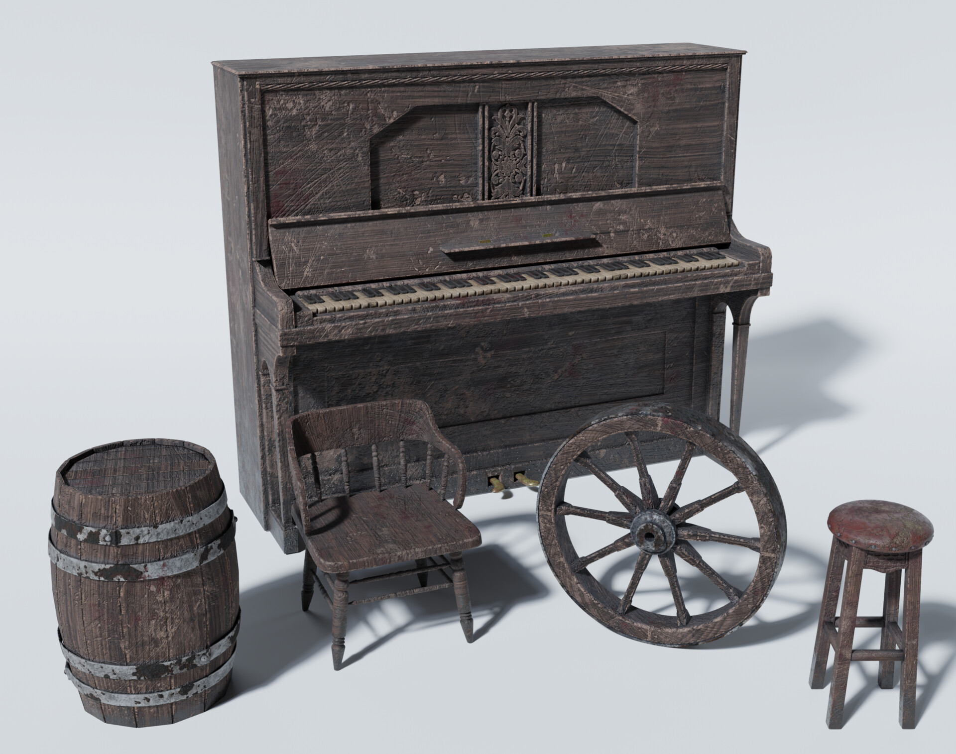 ArtStation - Wild west prop set