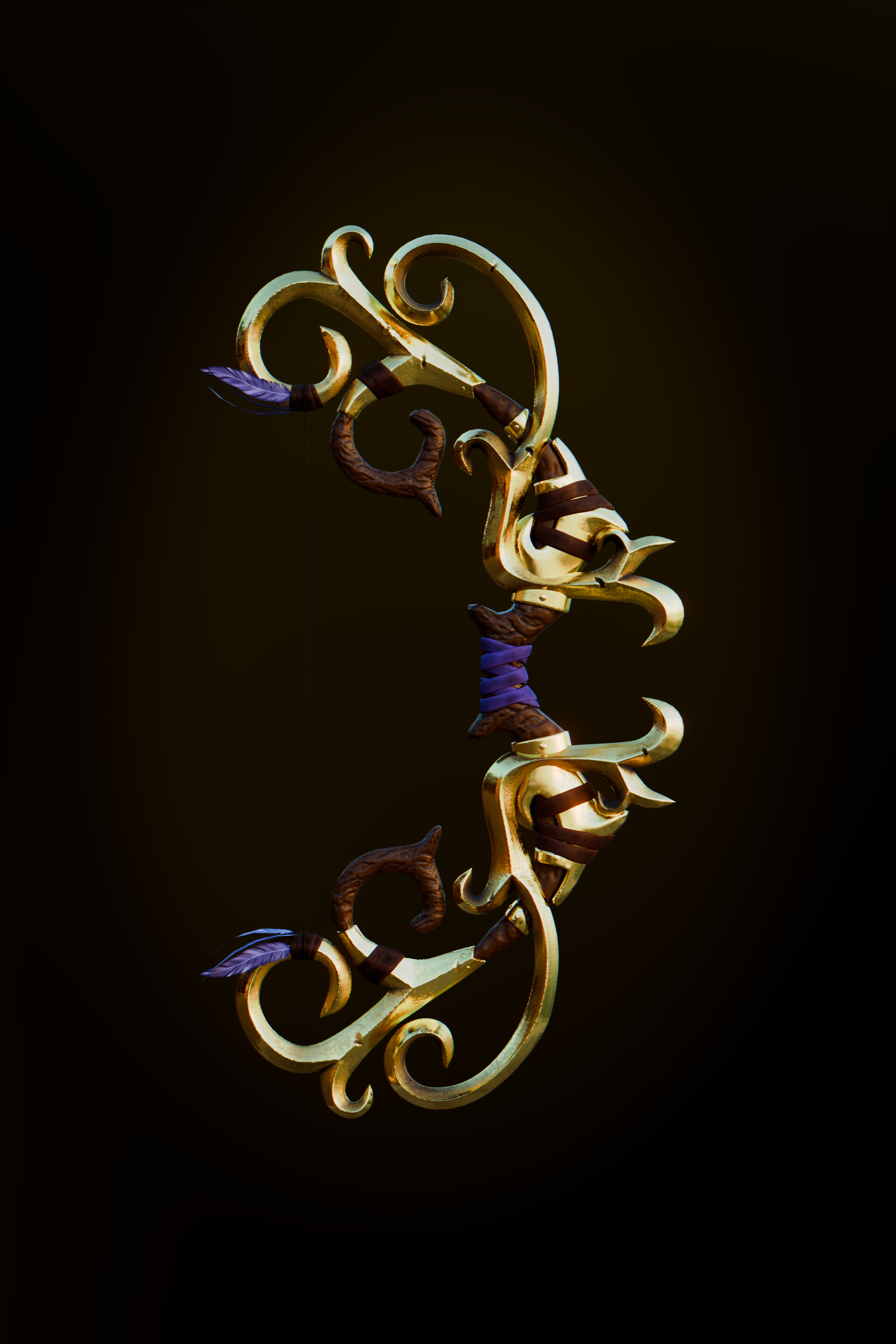 ArtStation - Golden Ornate Bow