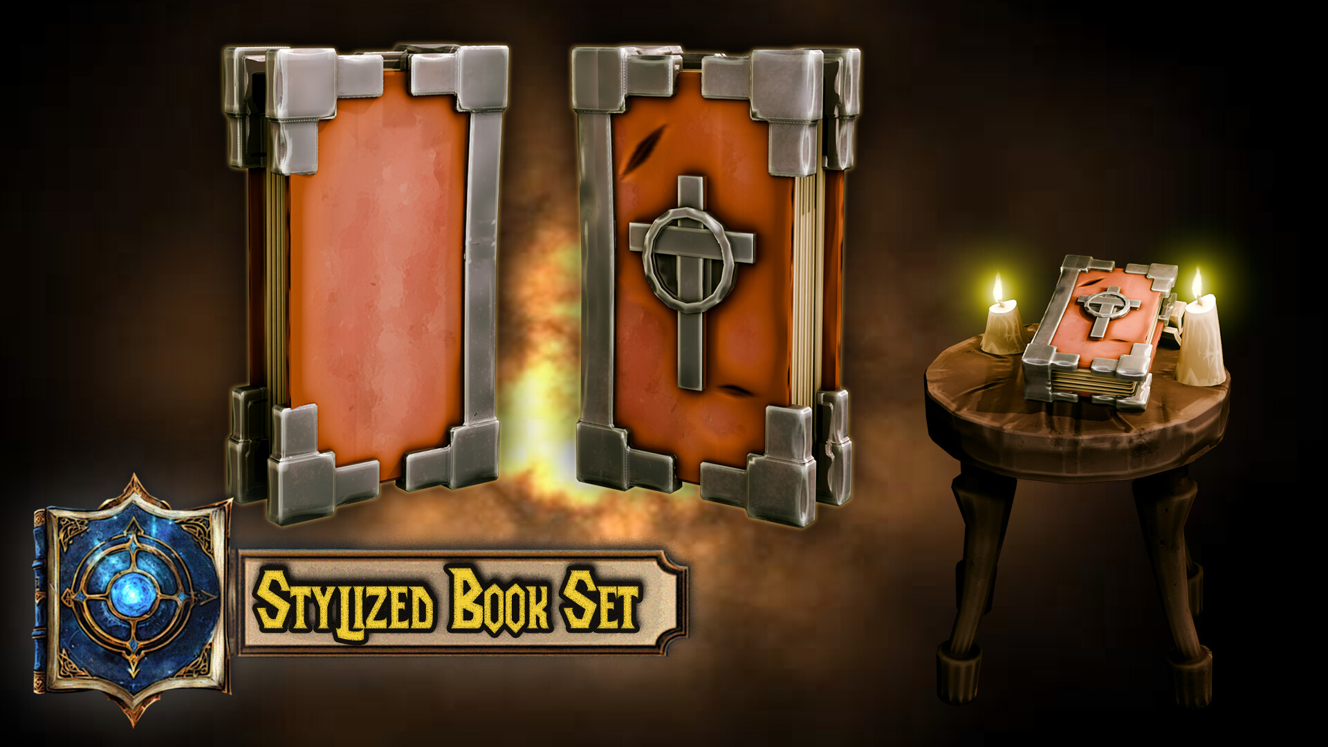 3D Tudor - Blender 20 Massive Stylized Fantasy Books Asset Pack