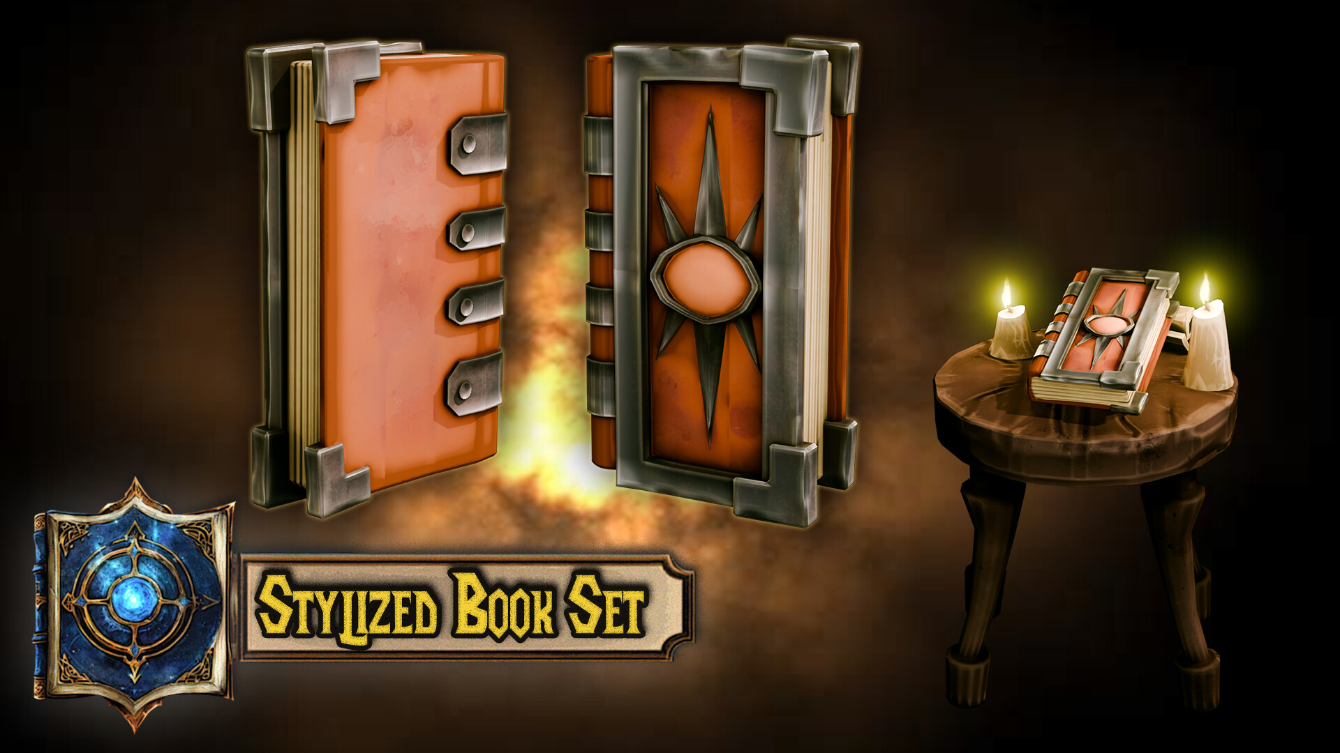 3D Tudor - Blender 20 Massive Stylized Fantasy Books Asset Pack