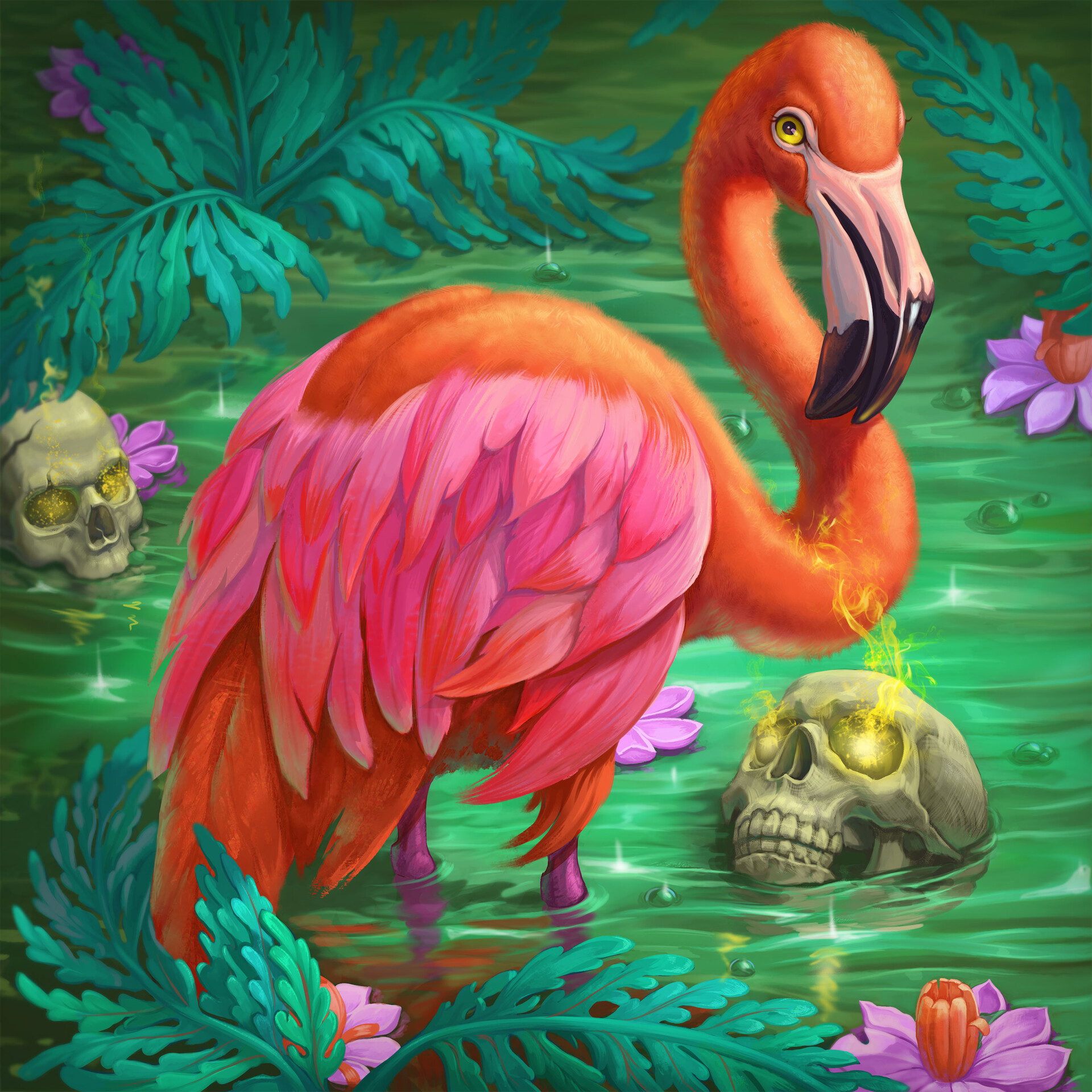 ArtStation - The Brooding flamingo