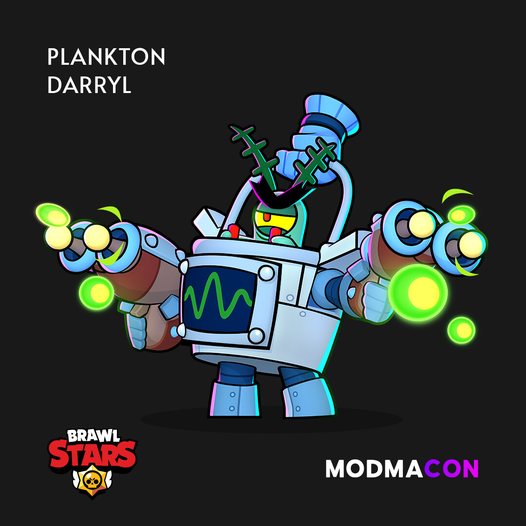 how to draw darryl brawl stars