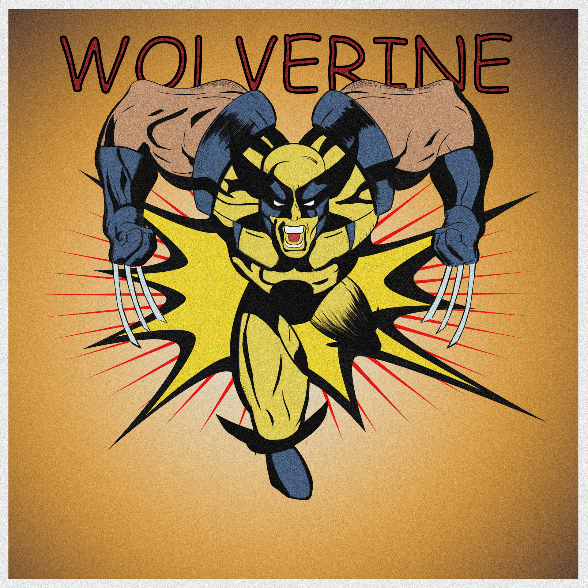 ArtStation - wolverine vintage comic style