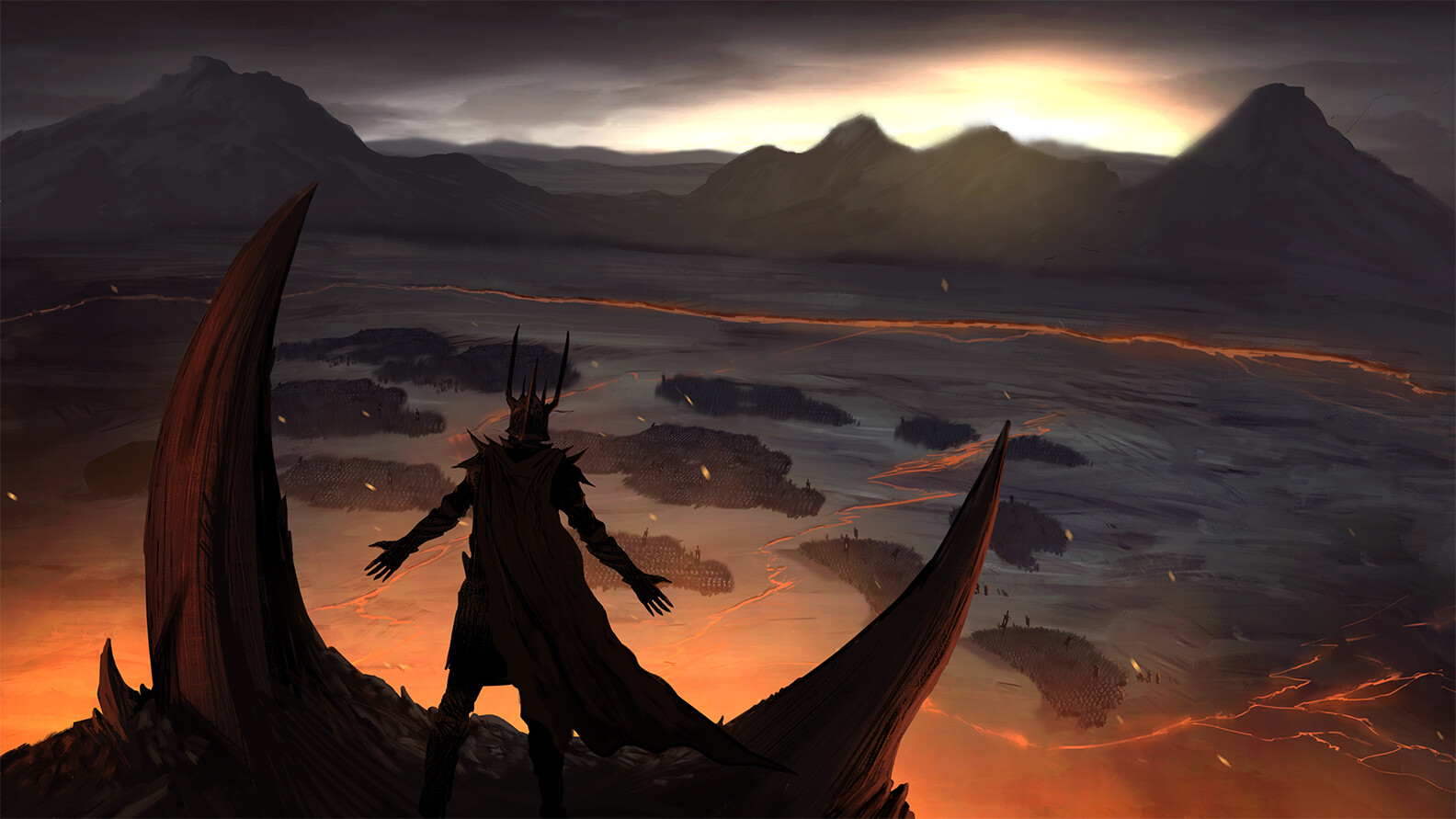 ArtStation - Sauron's army at Barad-dûr