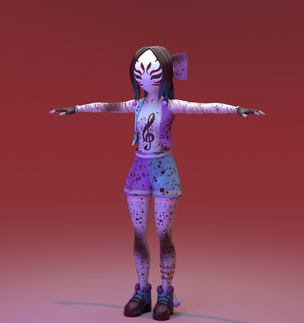 ArtStation - Sculpted OC for a school project.