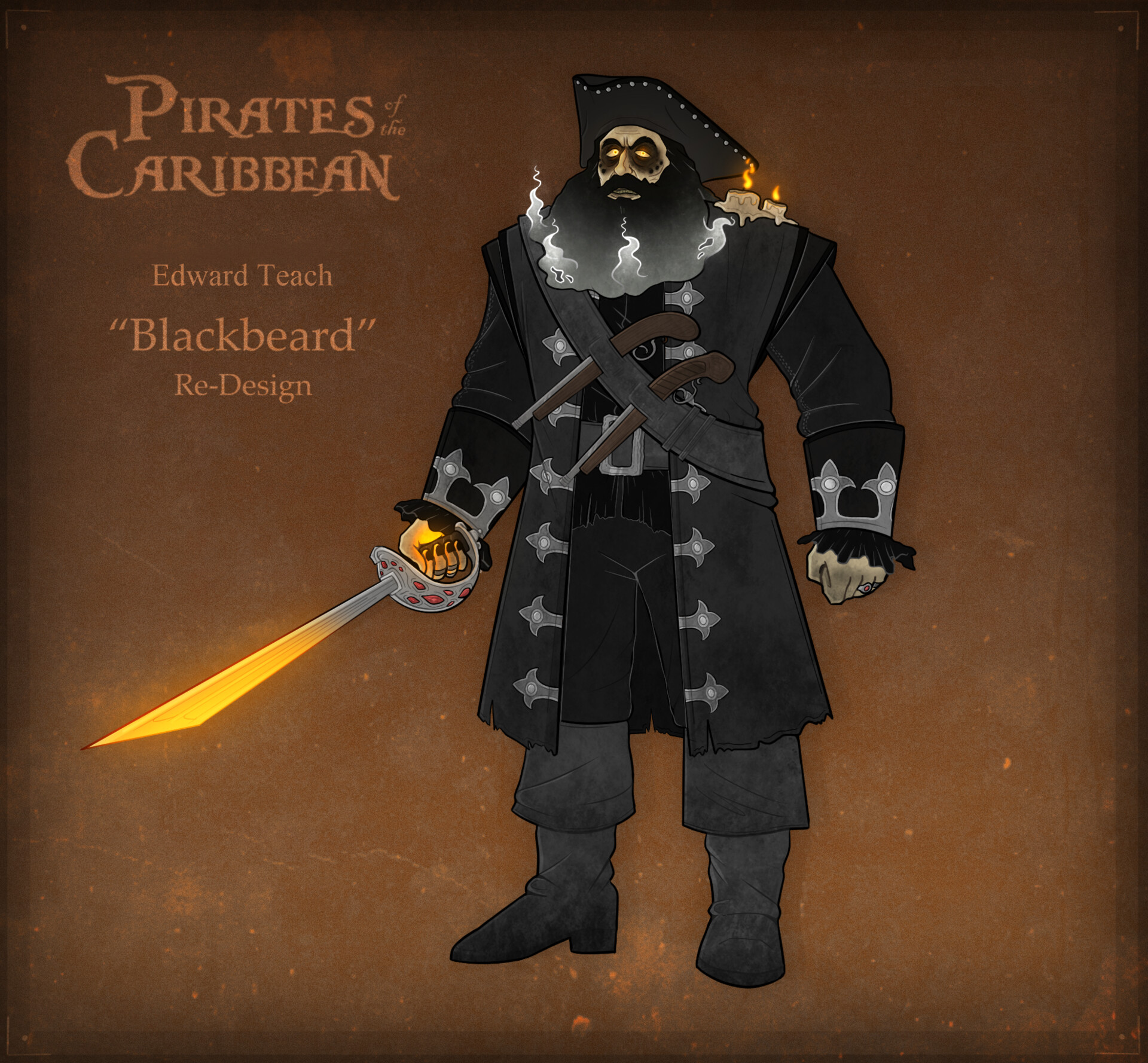 ArtStation - Blackbeard Re-Design - Pirates Of The Caribbean Re-Write ...