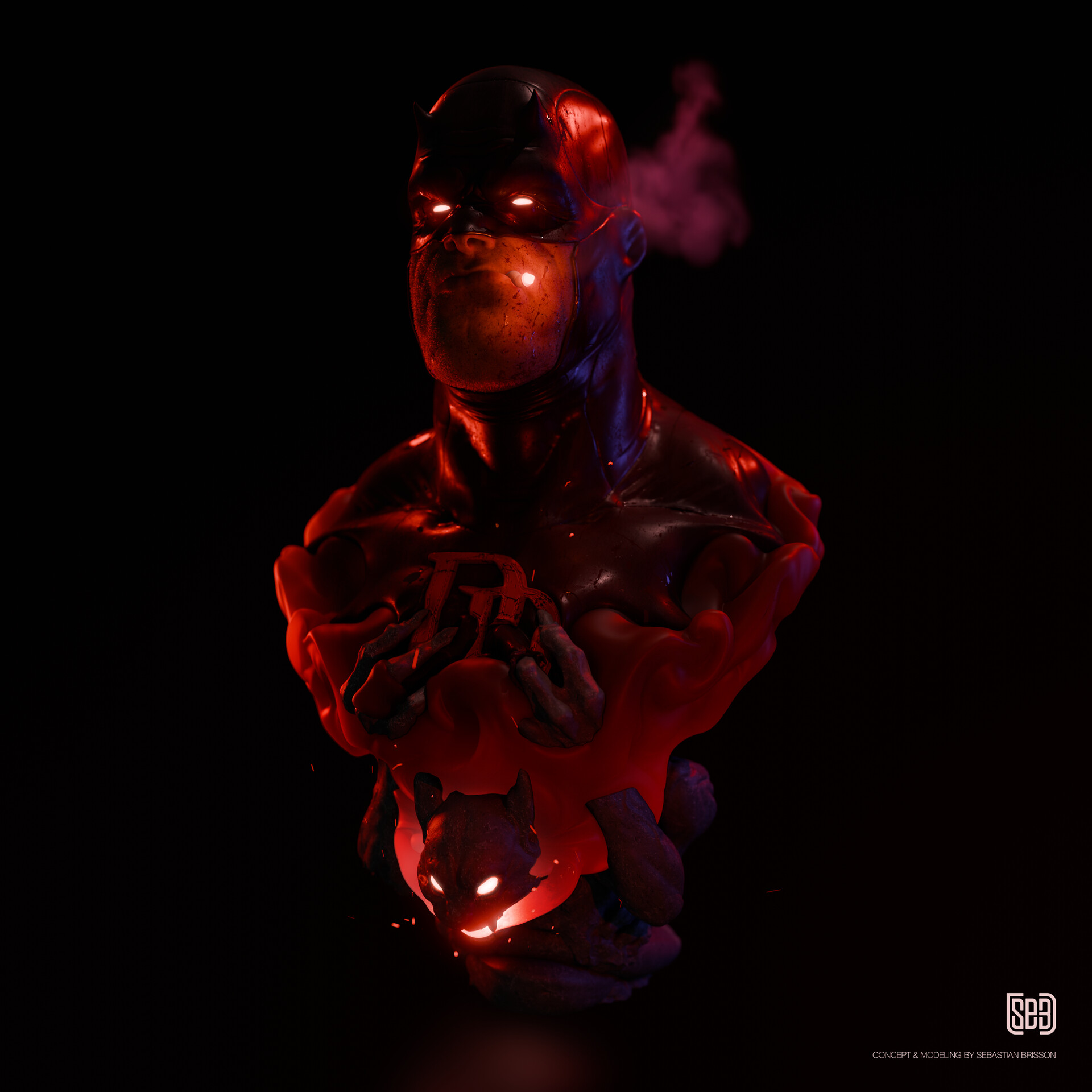 ArtStation - Daredevil Bust