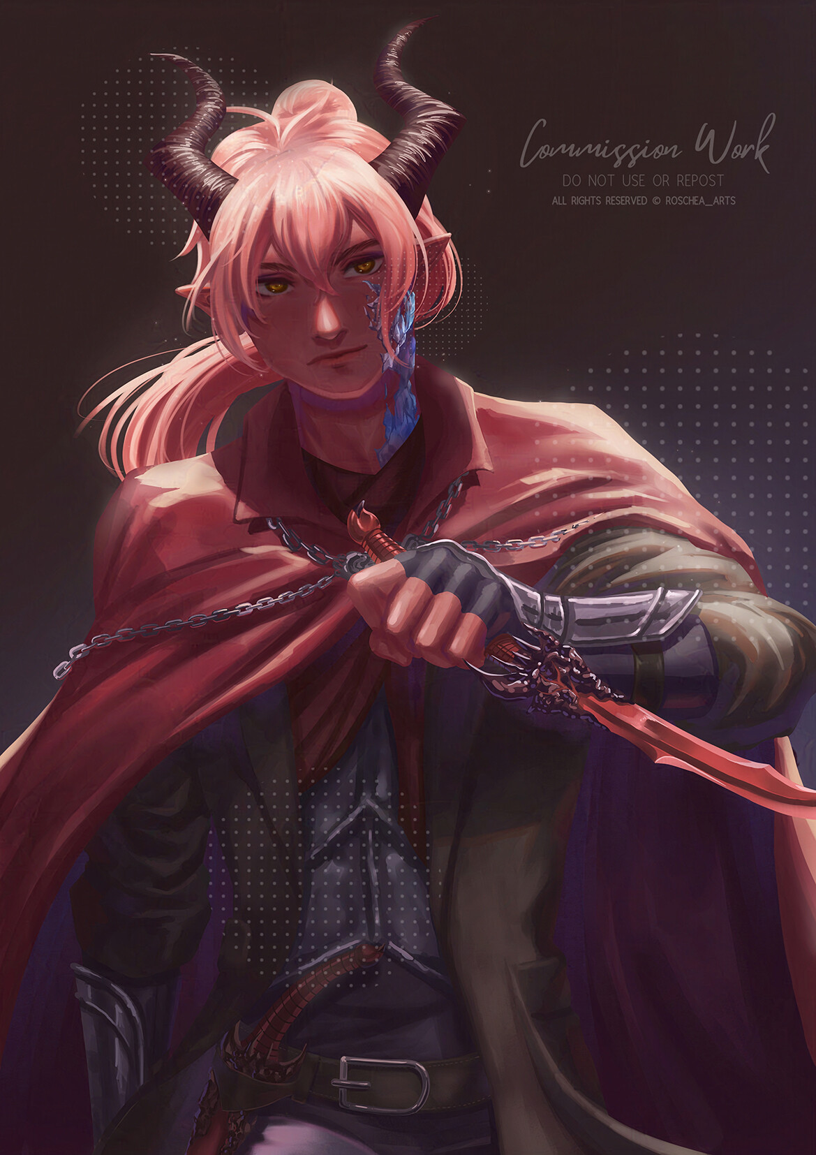 ArtStation - Dungeons and Dragons (DnD) Character - Elf Rogue Sig