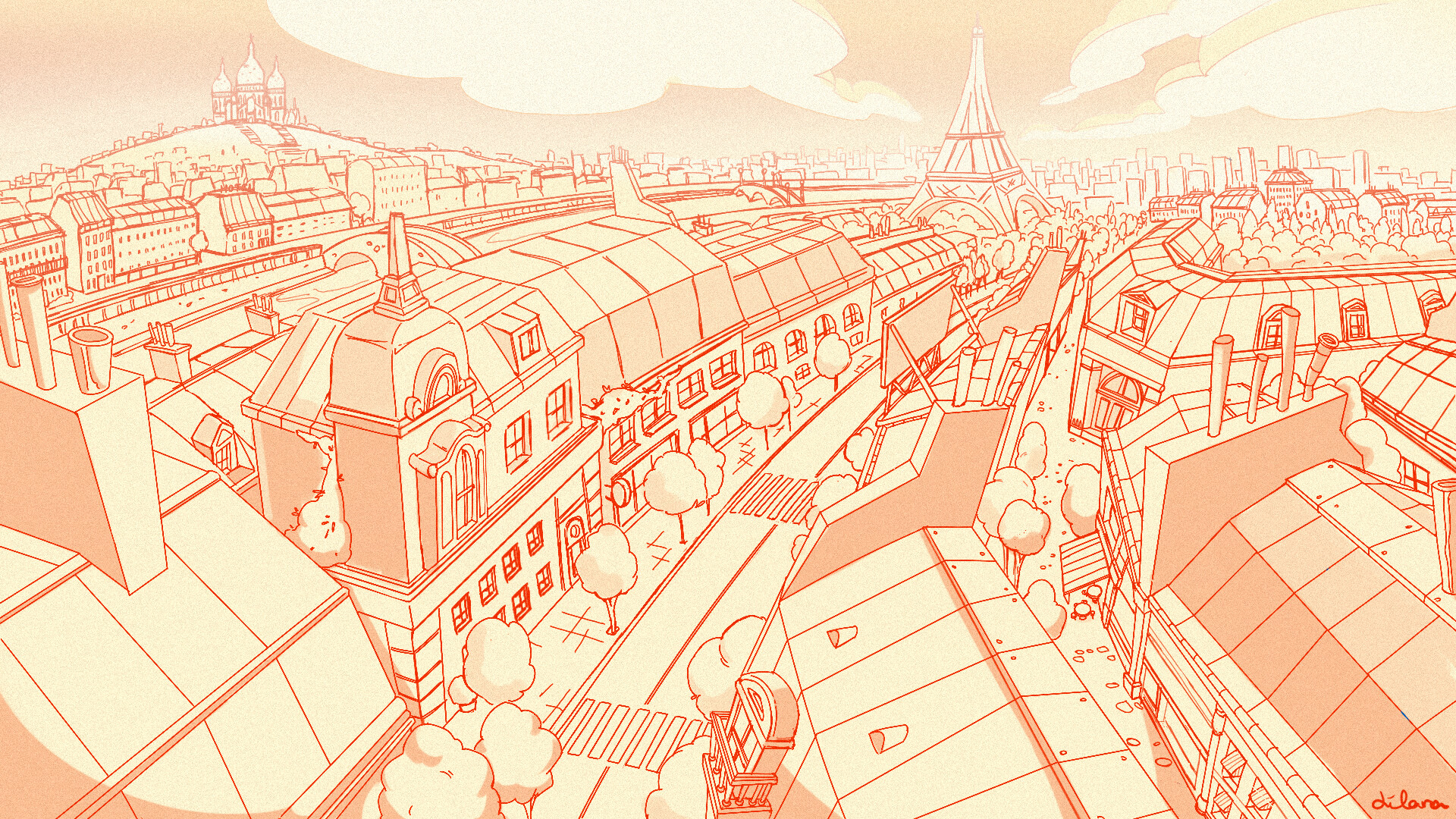 ArtStation - Paris background