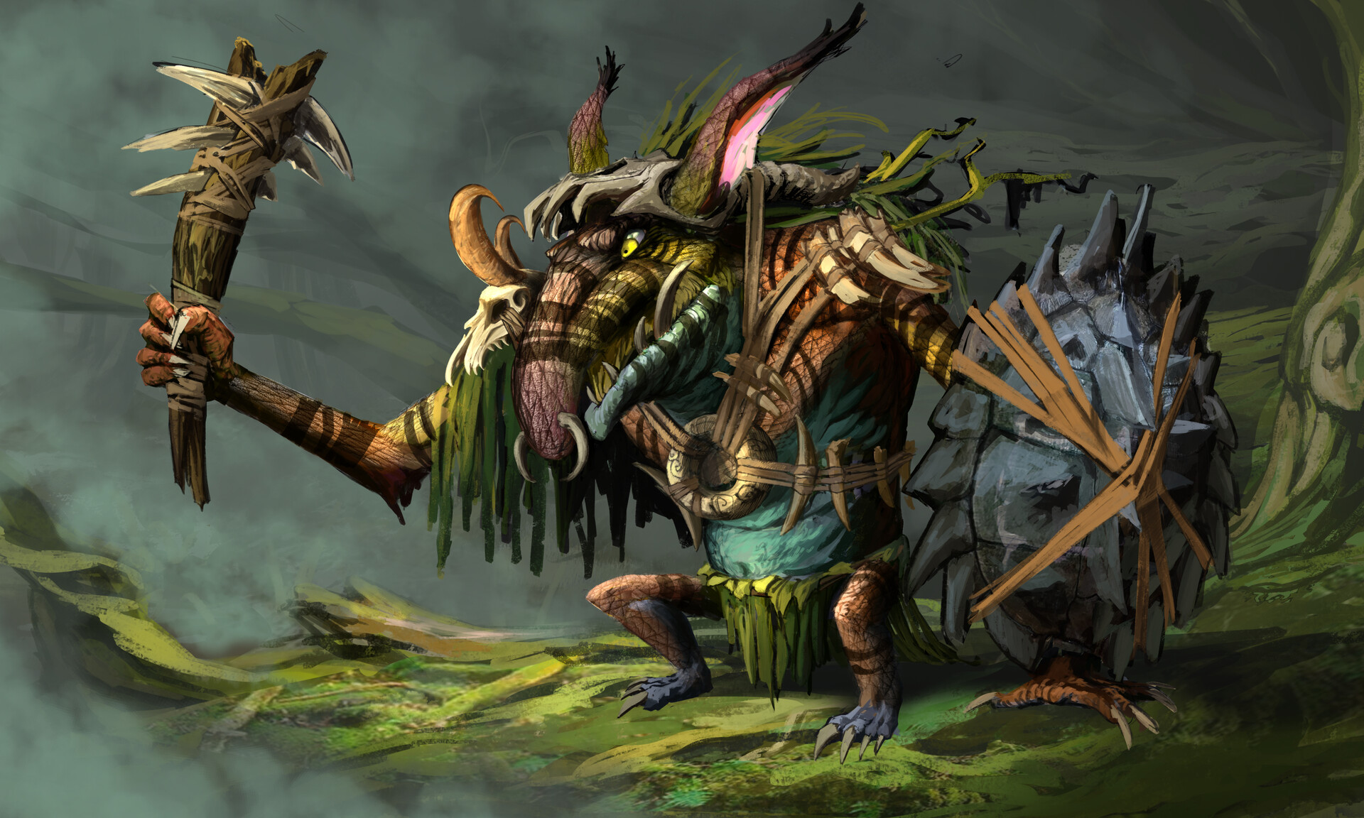 ArtStation - The Swamps - Goblin Warrior