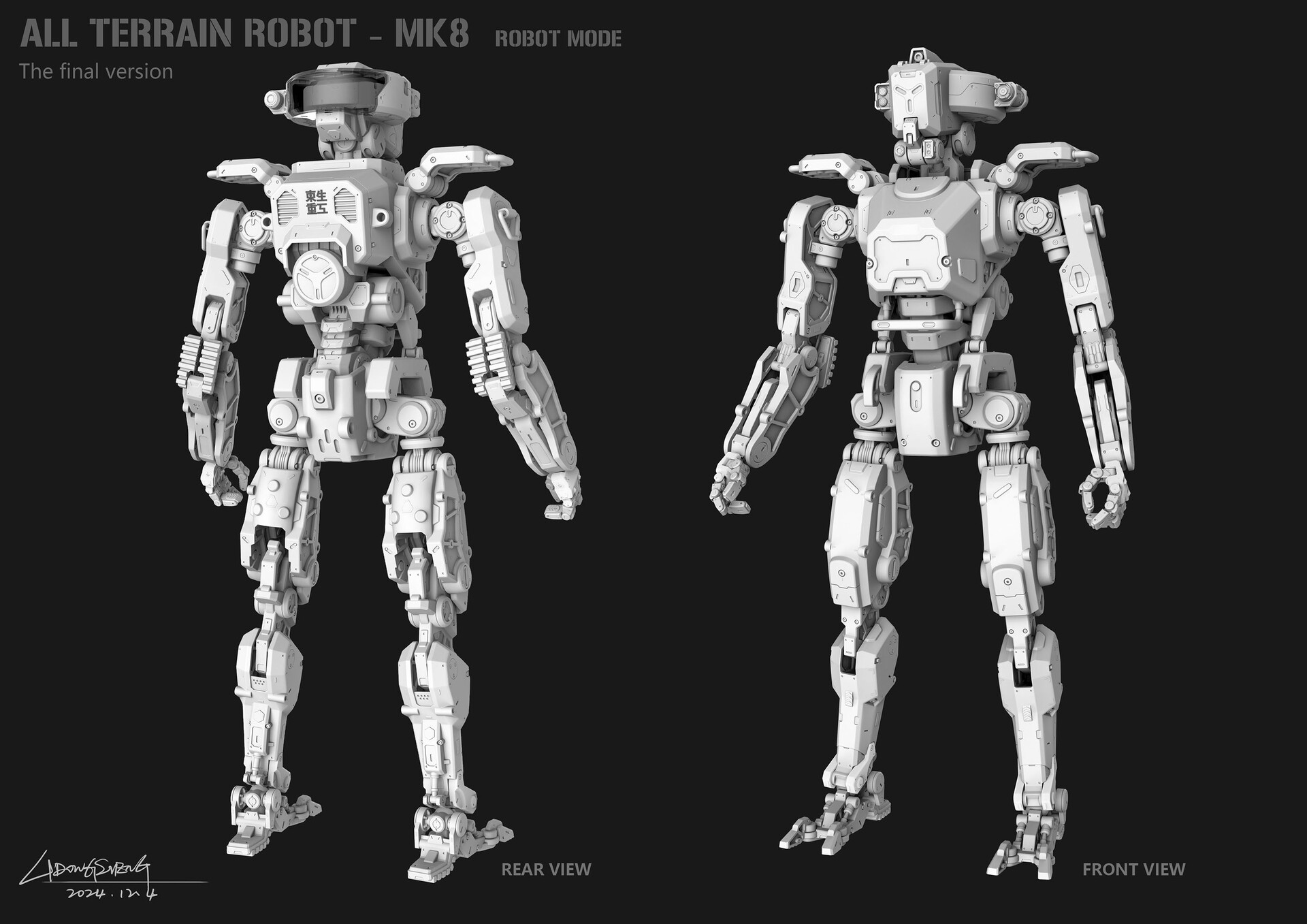 ArtStation - All terrain robot - mk8 2.0（final version）