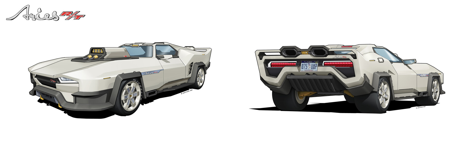 ArtStation - muscle car