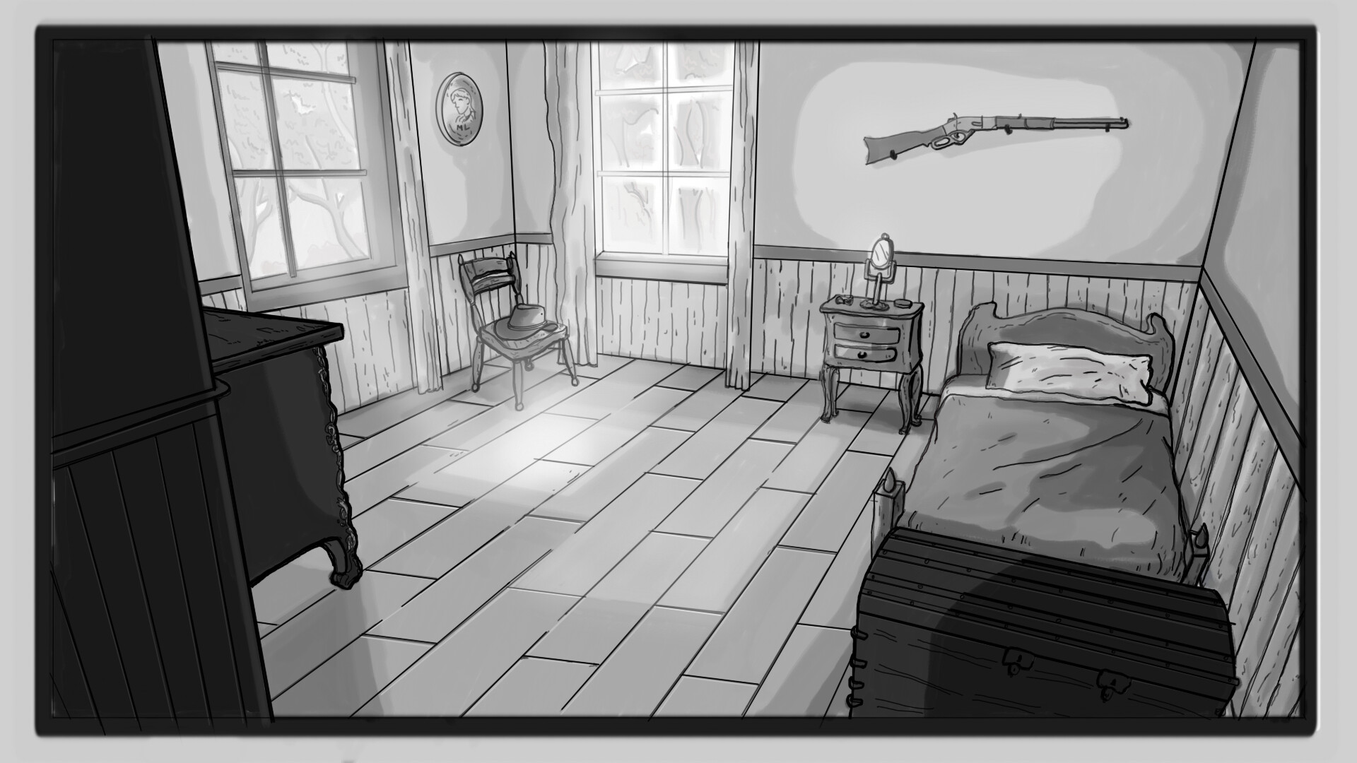 ArtStation - Cowboy´s Bedroom (2021 Personal Work)
