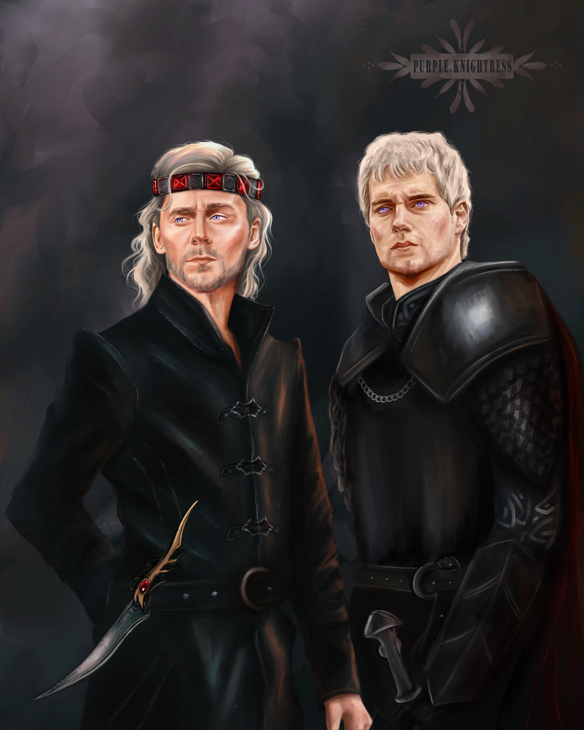 ArtStation - •The sons of the Dragon: King Aenys and his brother ...
