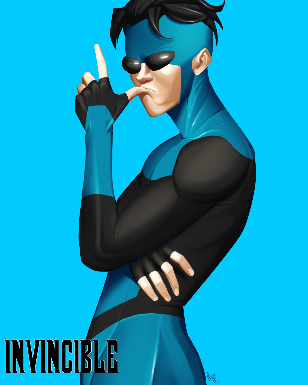 ArtStation - Invincible Black and Blue