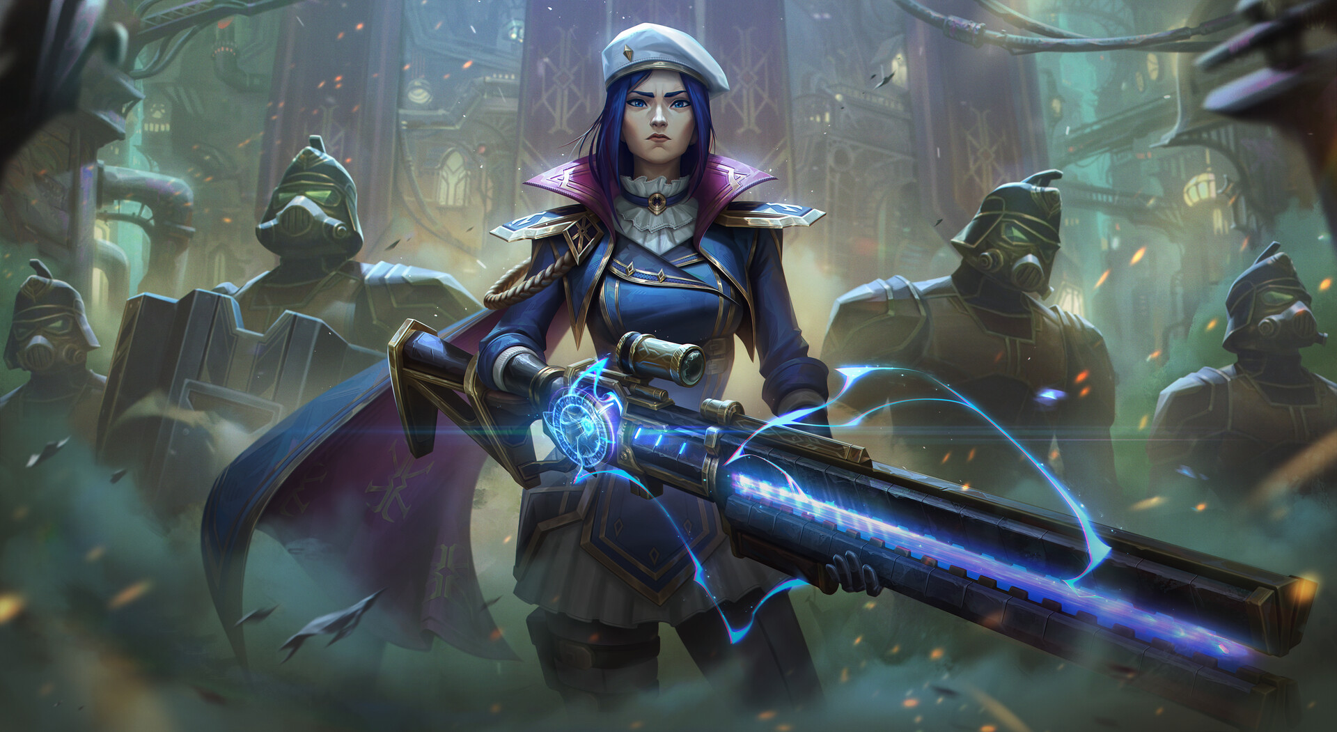 Caitlyn Chinese Splash Art Splash Art (League Of Legends) HD 4K