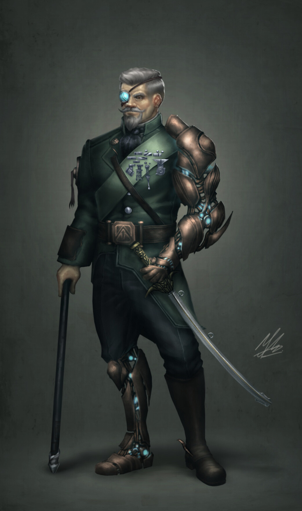 ArtStation - General Reginald Worthington - Steampunk General