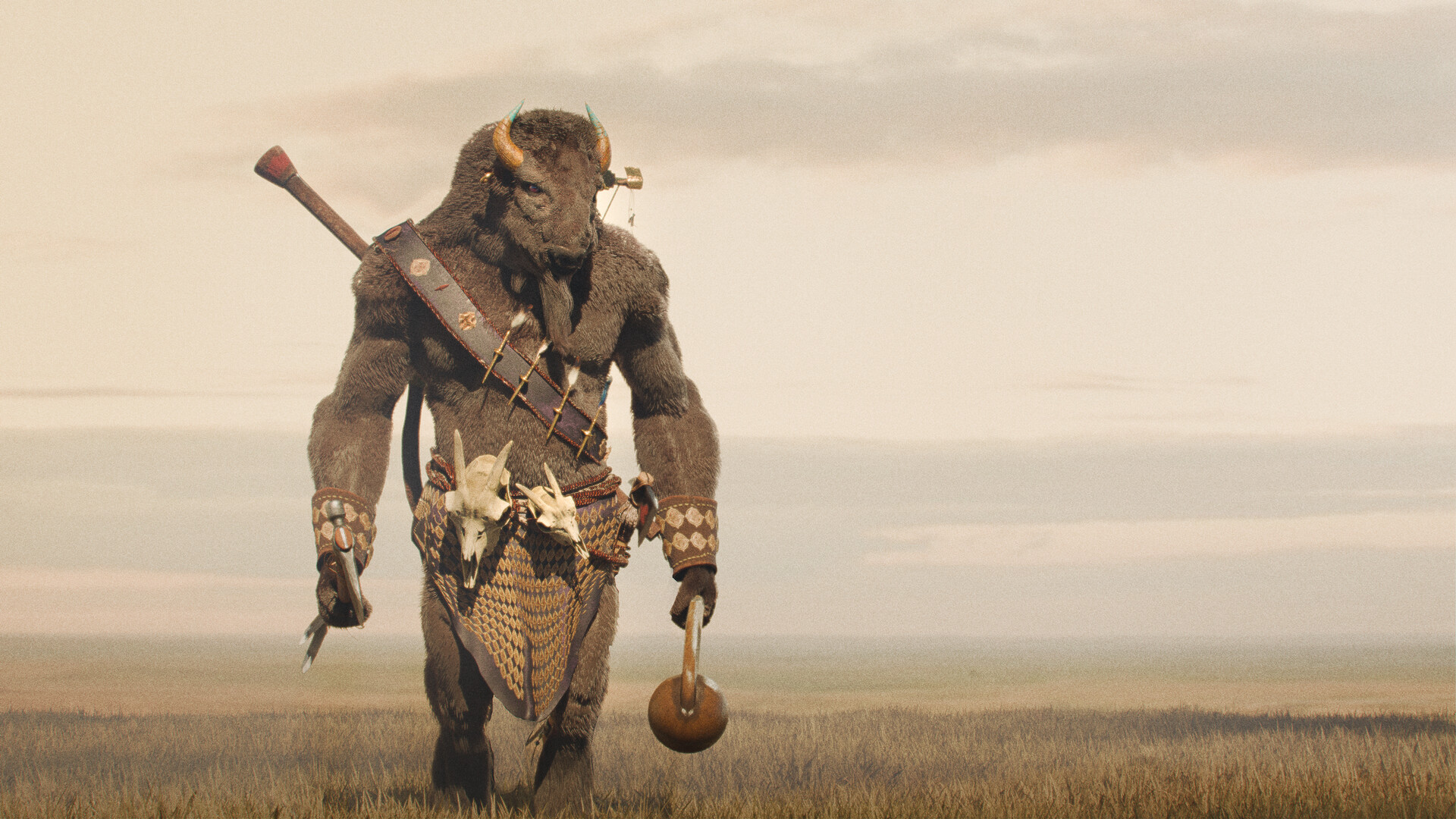 Ivan Martinez Concept Artist / Illustrator - Bison Warrior