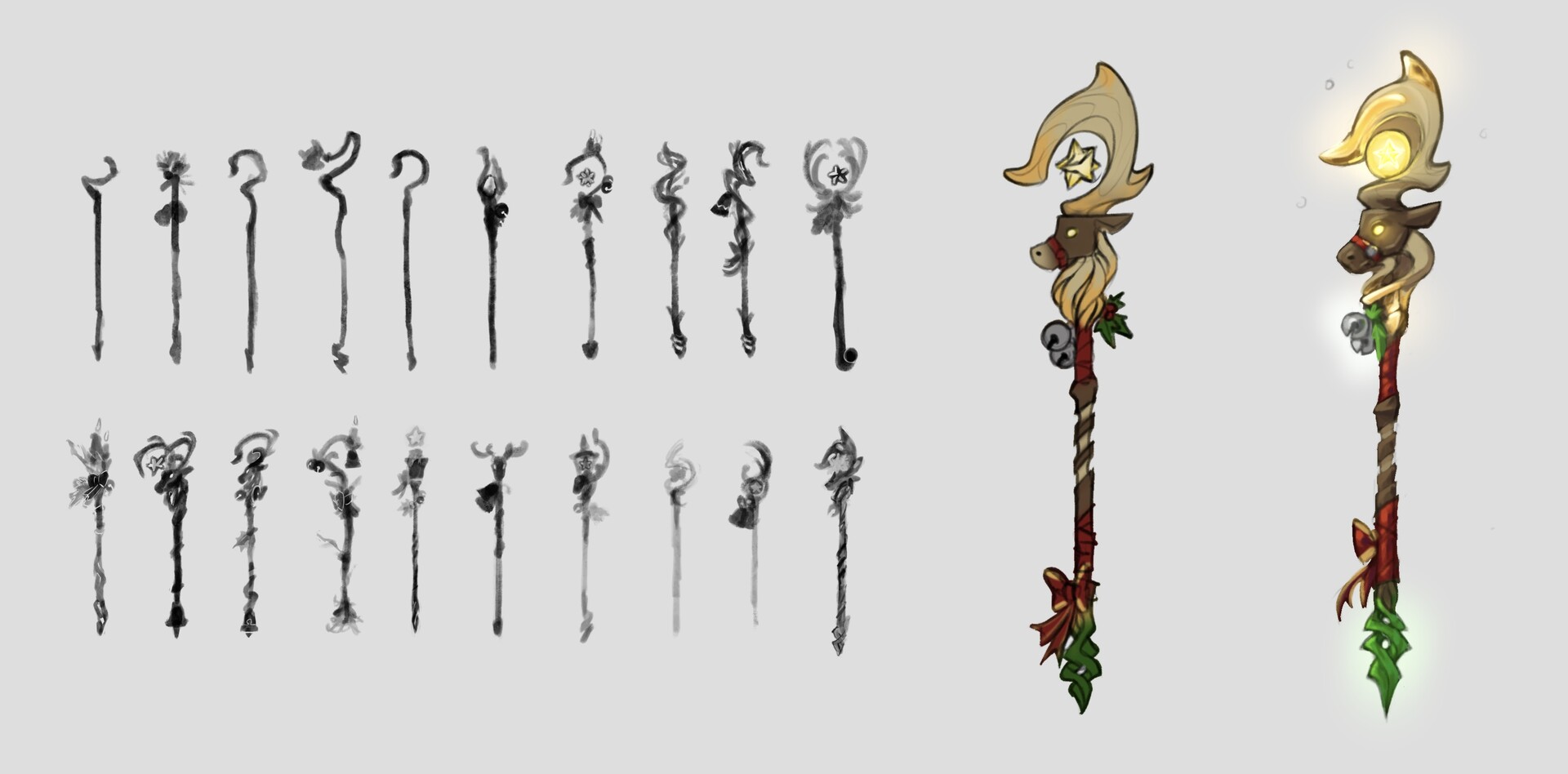 ArtStation - Christmas themed staff concepts