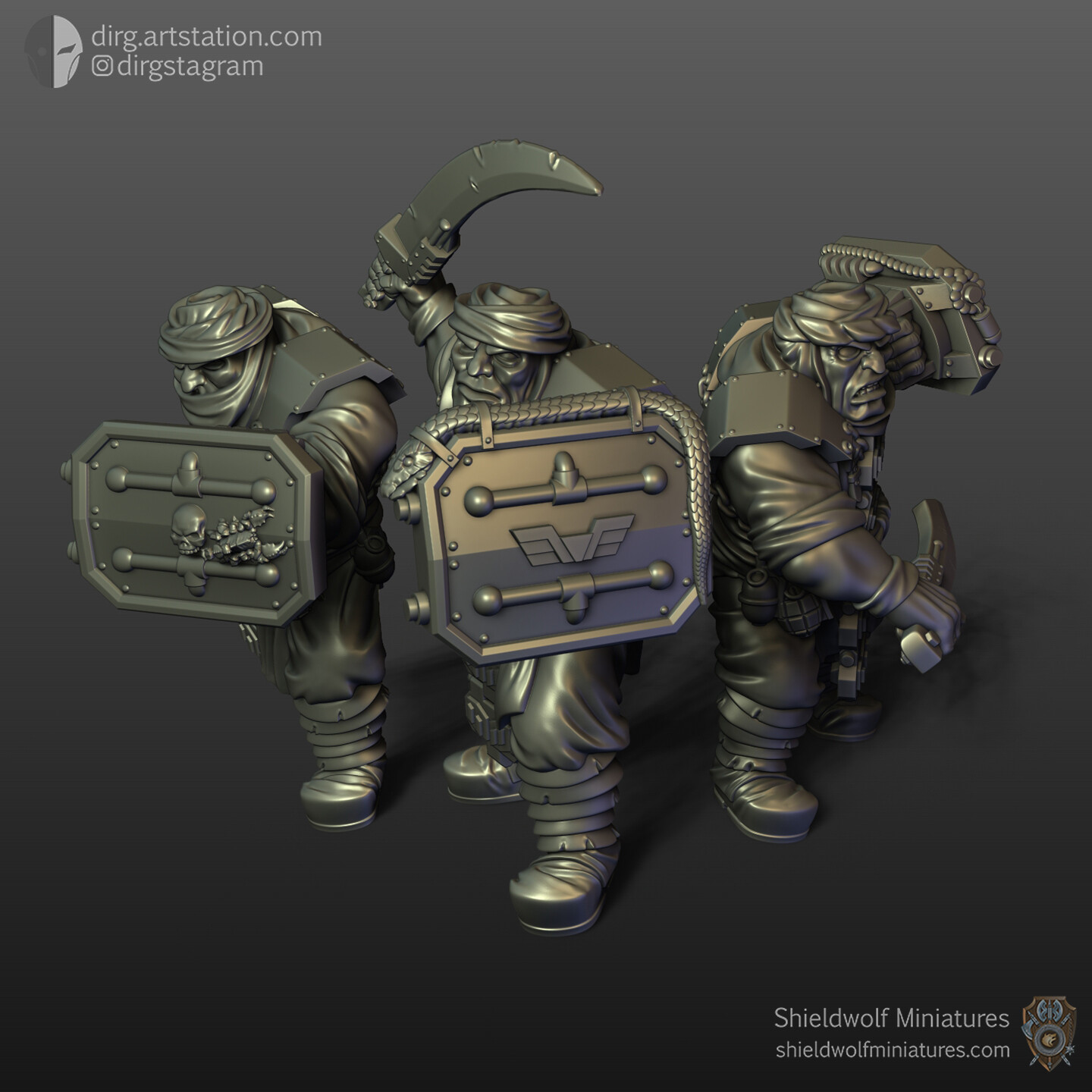ArtStation - Desert Guard Ogres: proxies for tabletop wargames like ...