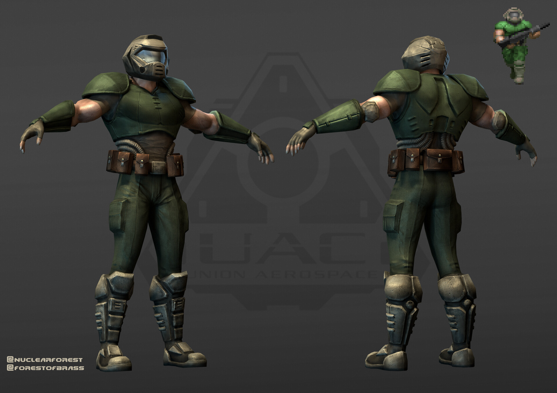 ArtStation - DooM Marine