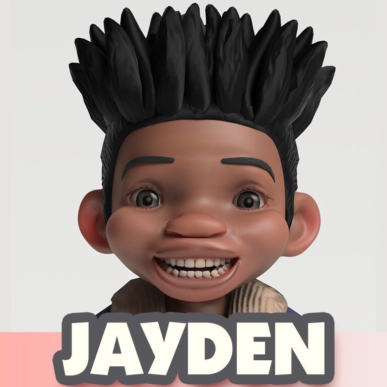 Junaid Miran - Jayden – "Stylized Toon Boys" Pack for CC4