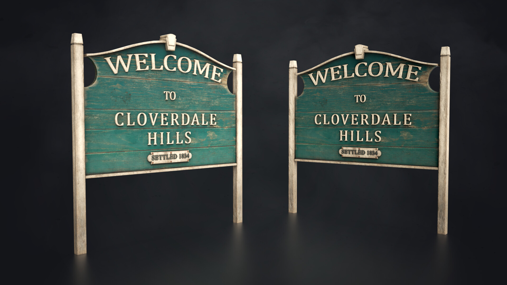 ArtStation - Urban Signage Pack: Town, Motel, Pharmacy Signs
