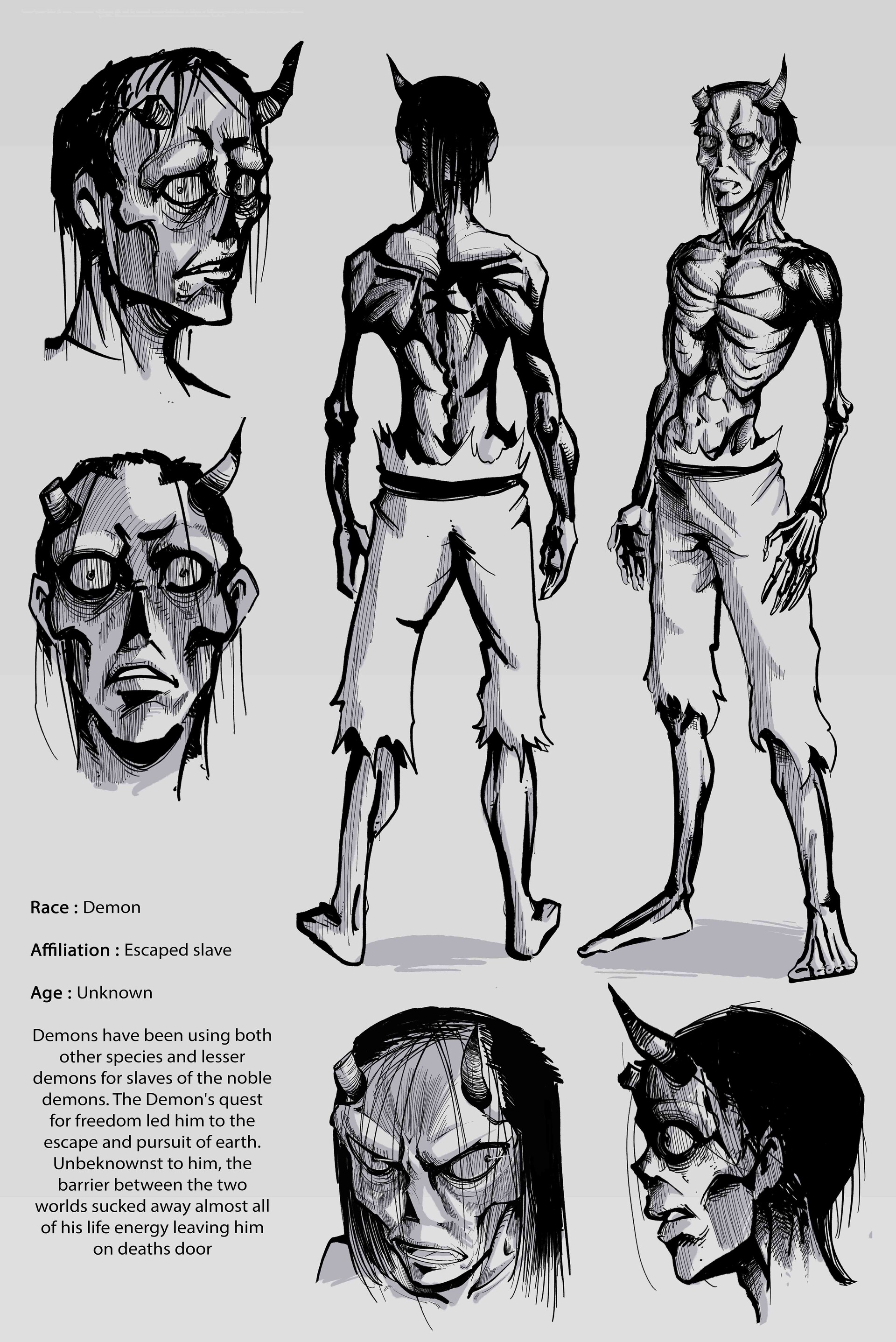 ArtStation - Lesser Demon - Weakness and Desperation