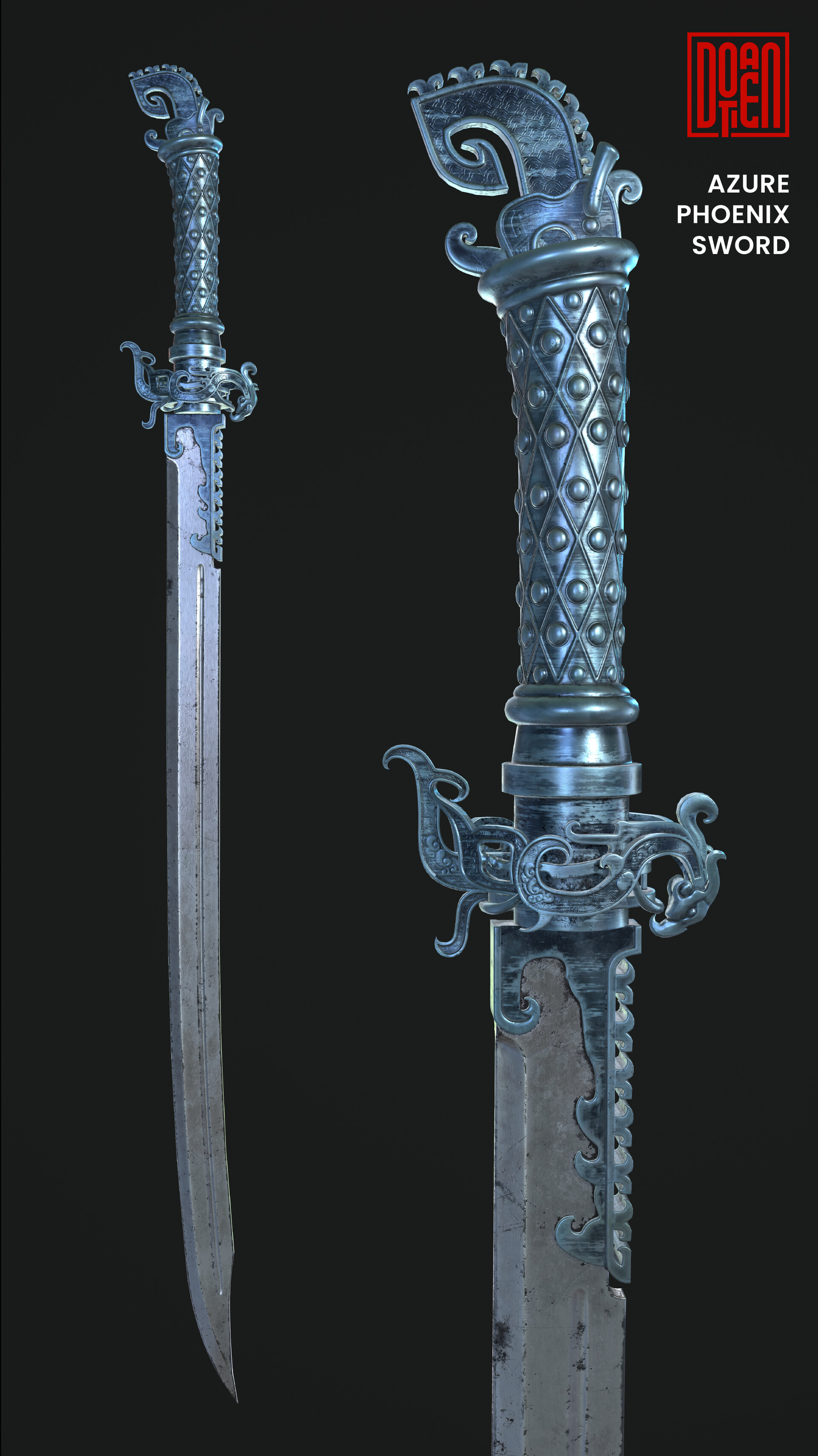 ArtStation - Azure Phoenix Sword