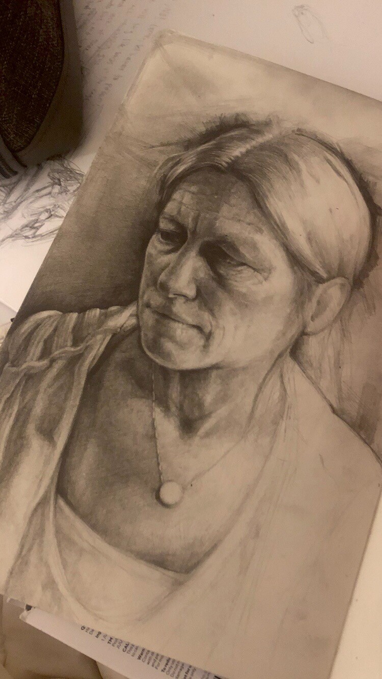 ArtStation - Portrait of Mom