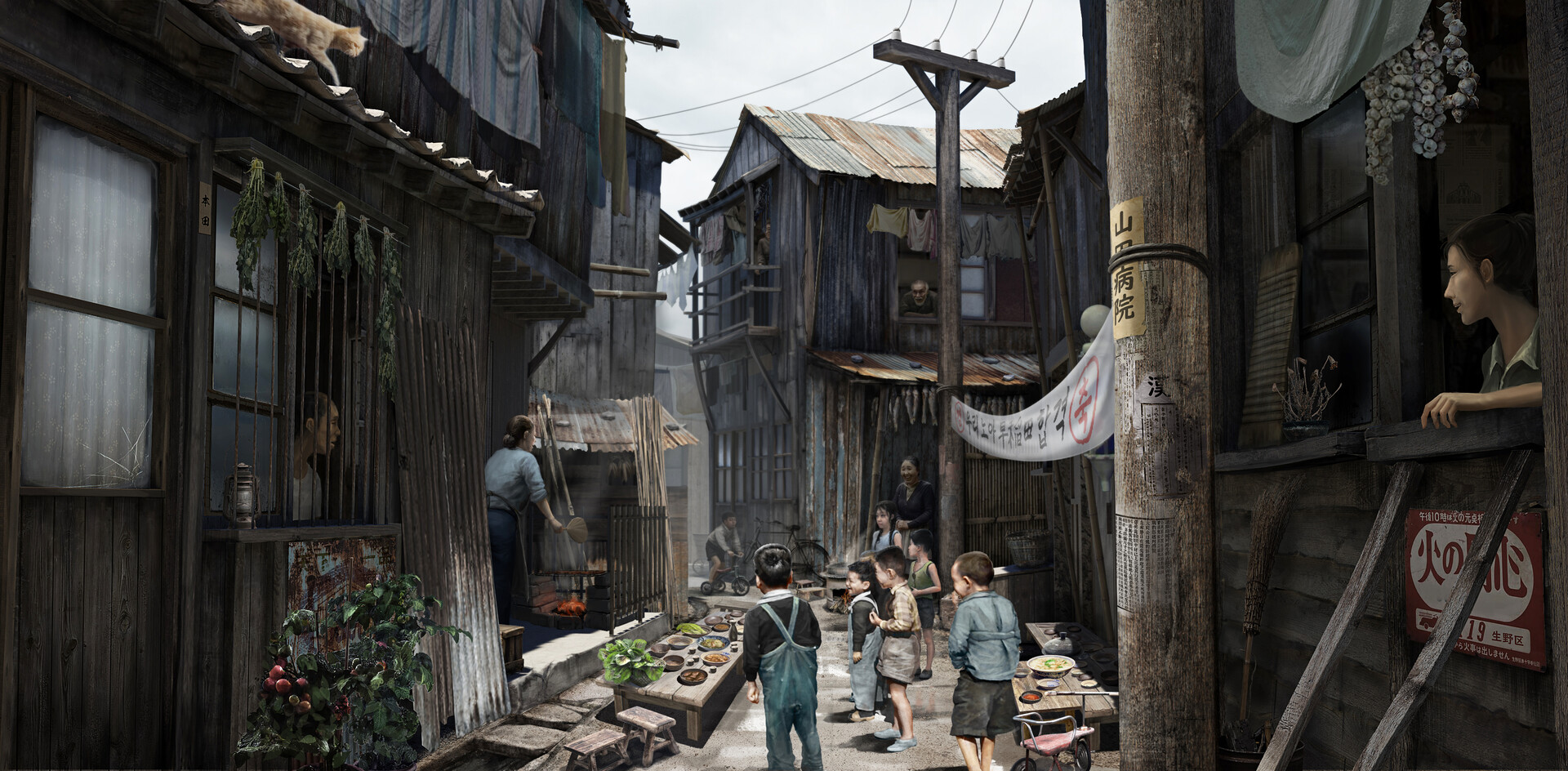 ArtStation - Concept design for TV show Pachinko 2