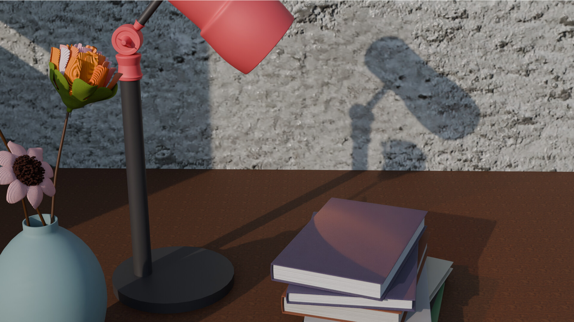 ArtStation - cozy desk scene