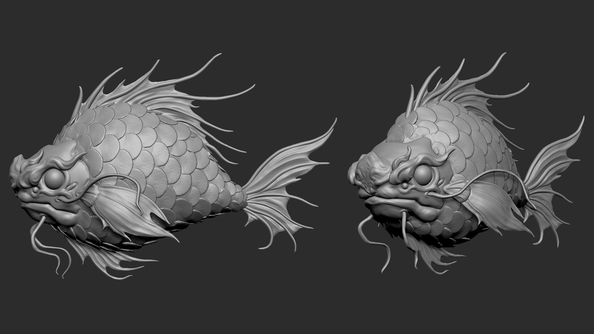 ArtStation - Fish Sculpt