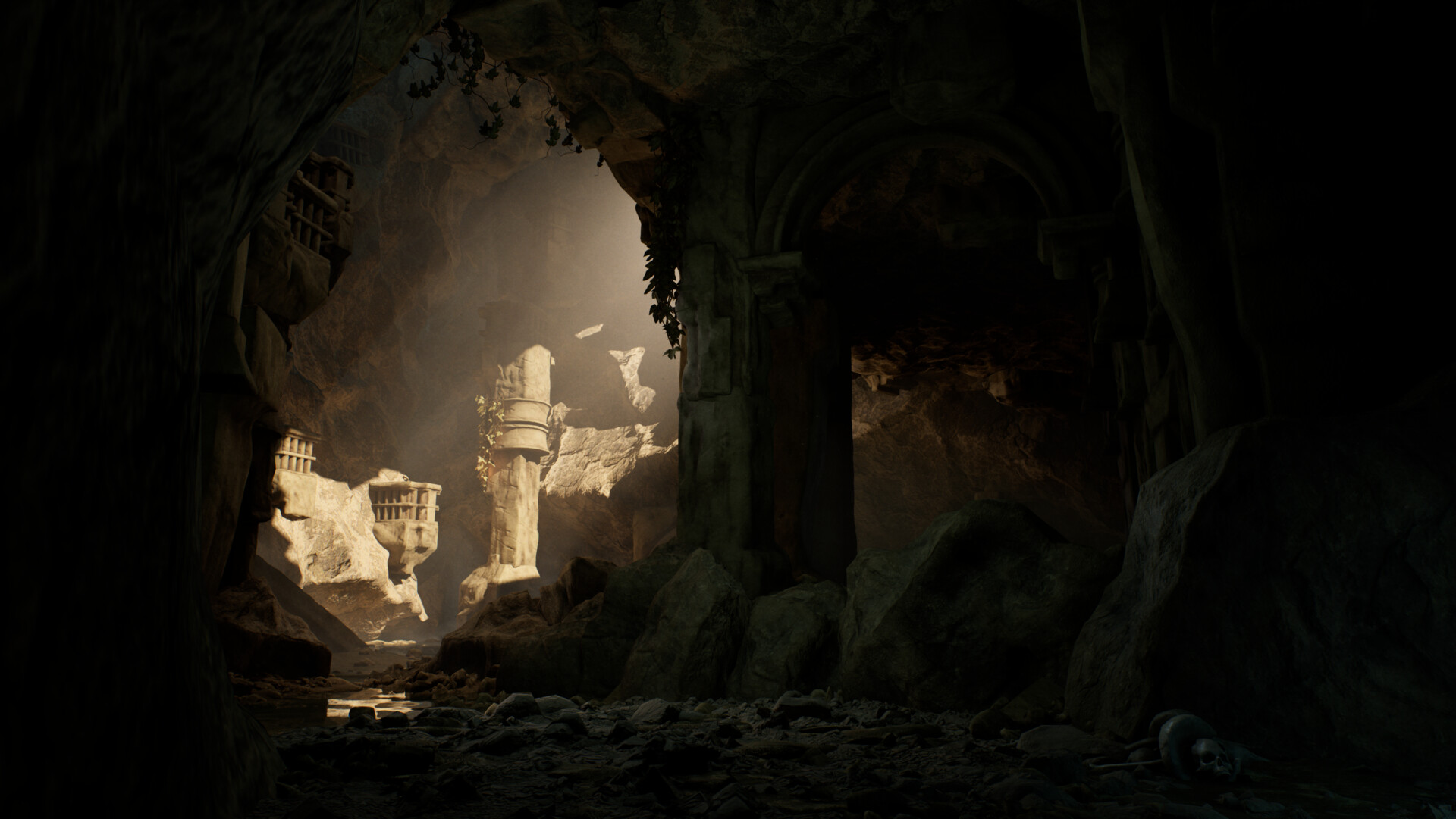 ArtStation - Cave Ruins - Relight
