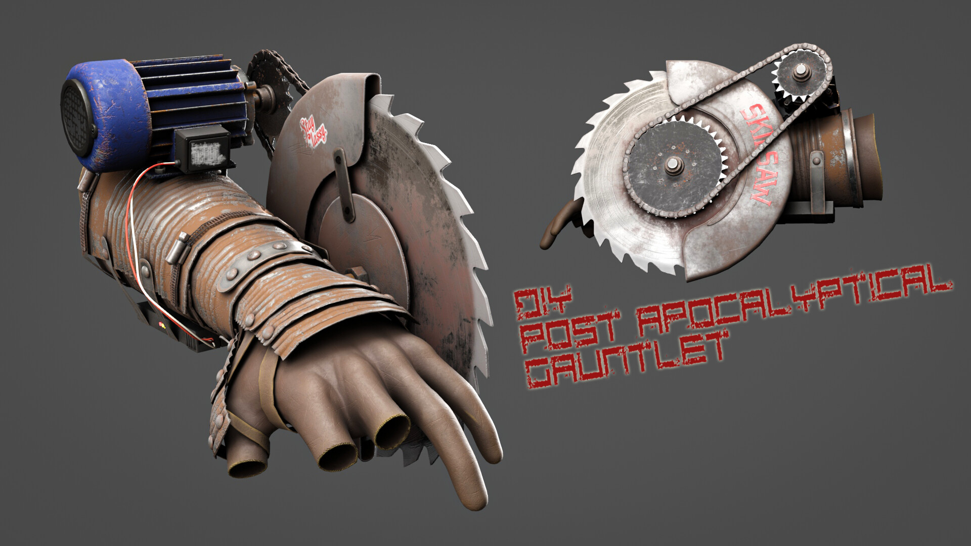 ArtStation - DIY Post Apocalyptical Gauntlet