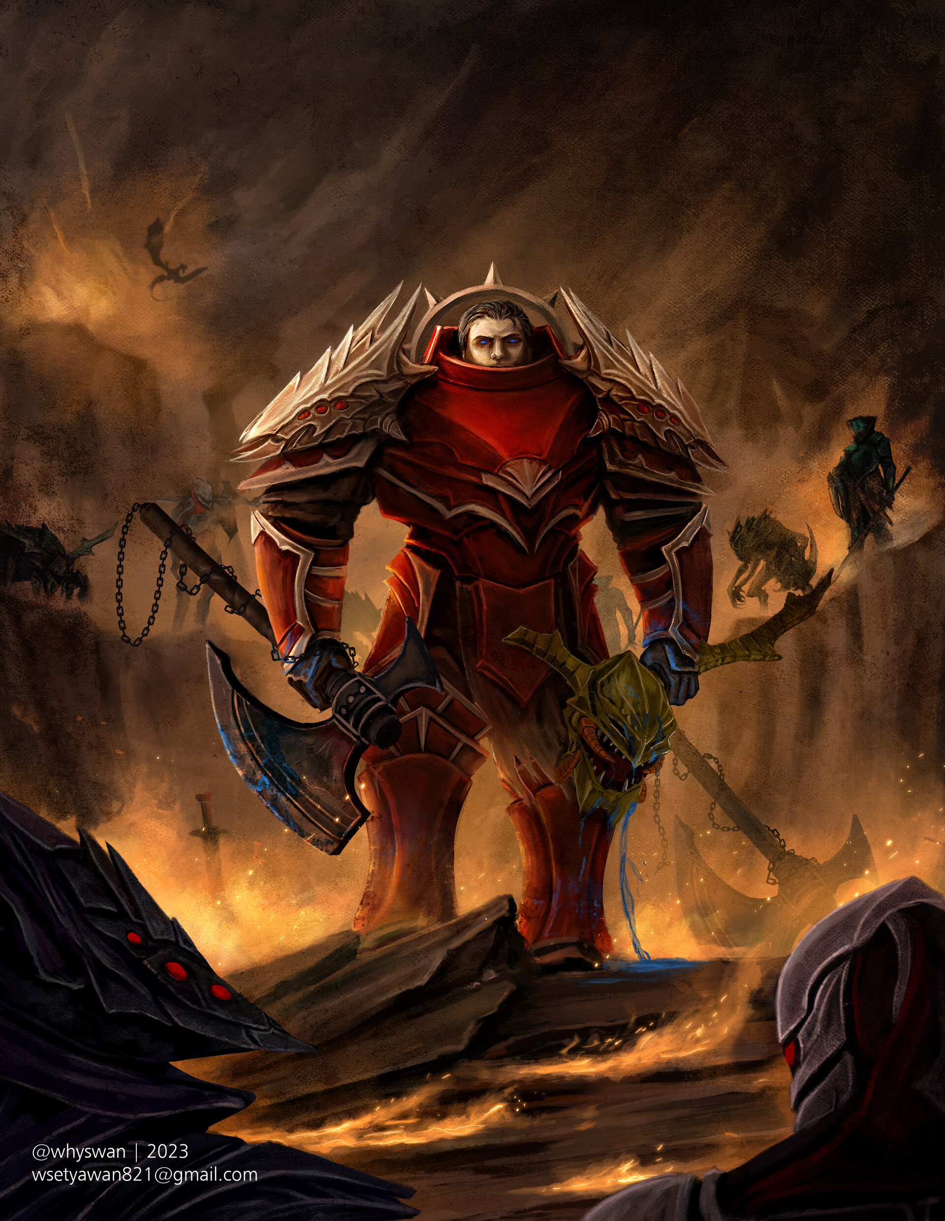 ArtStation - Warhammer 40k stylized art commission