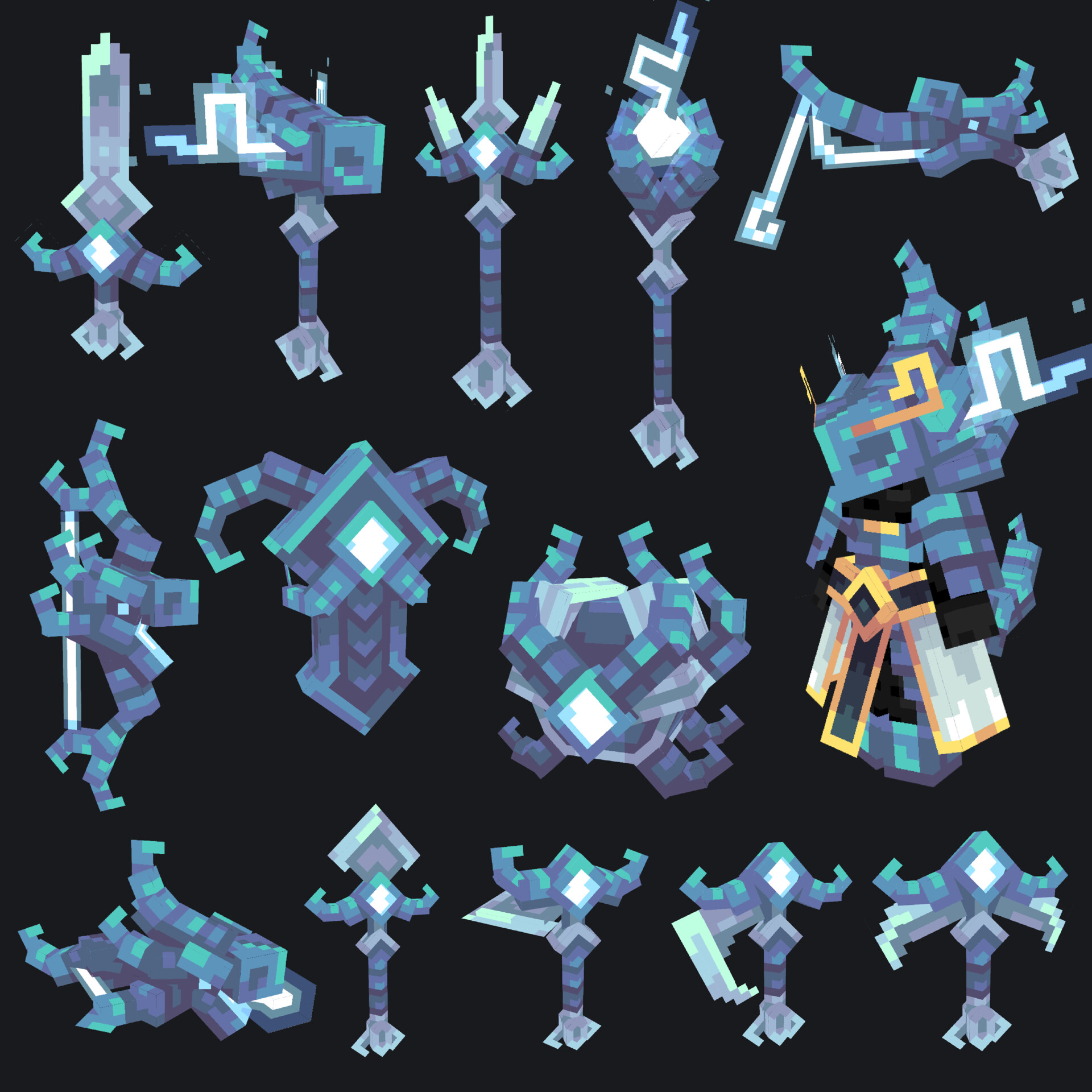 ArtStation - Minecraft Thunderbolt set