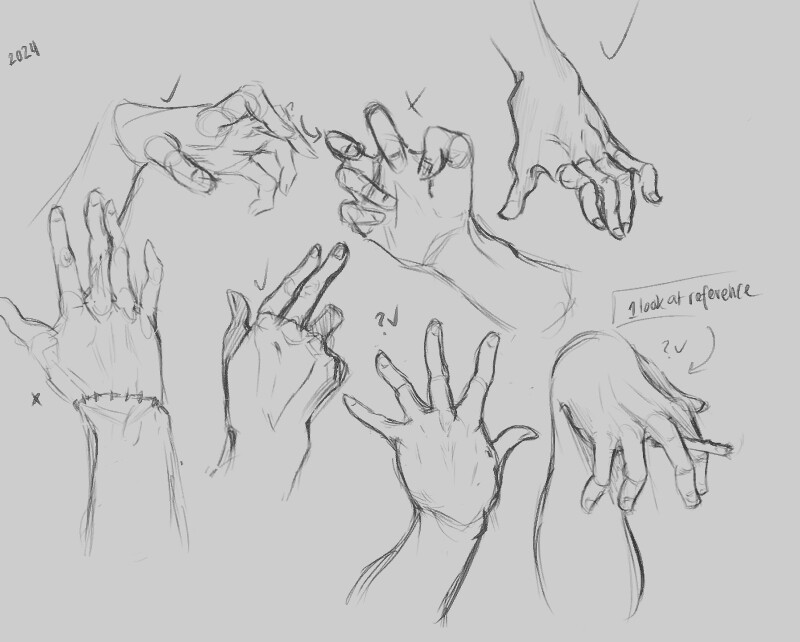 ArtStation - Hand Pose Study